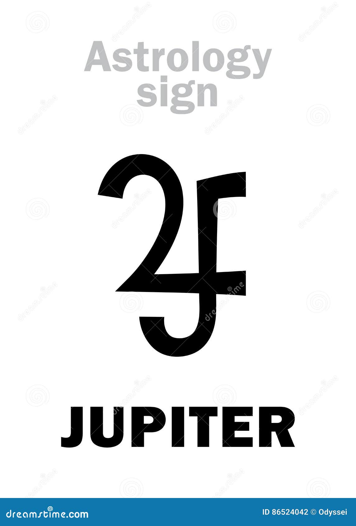 Astrologie : Planète JUPITER Illustration de Vecteur - Illustration du ...