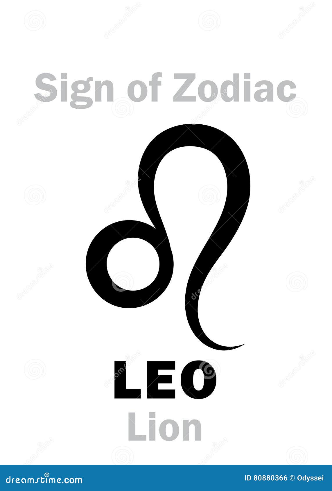 Astrologie : Signe De Zodiaque LEO The Lion Illustration de Vecteur ...