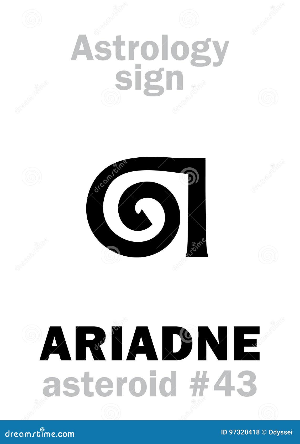 Astrologie: Sternartiges ARIADNE Vektor Abbildung - Illustration von ...