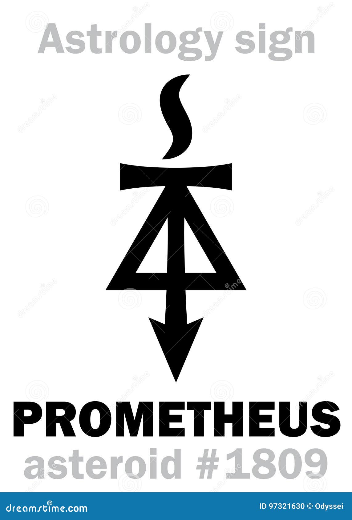 Astrologie: Sternartiges PROMETHEUS Vektor Abbildung - Illustration von ...