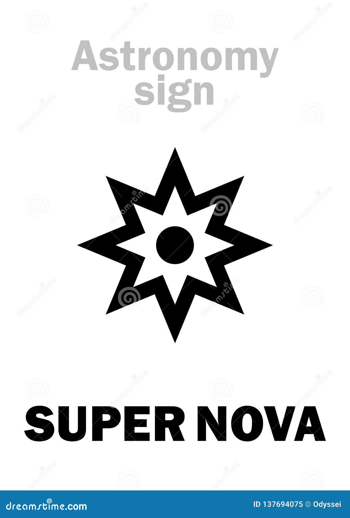Astrologie: SUPER-NOVA Amazing Star-Explosion Vektor Abbildung ...