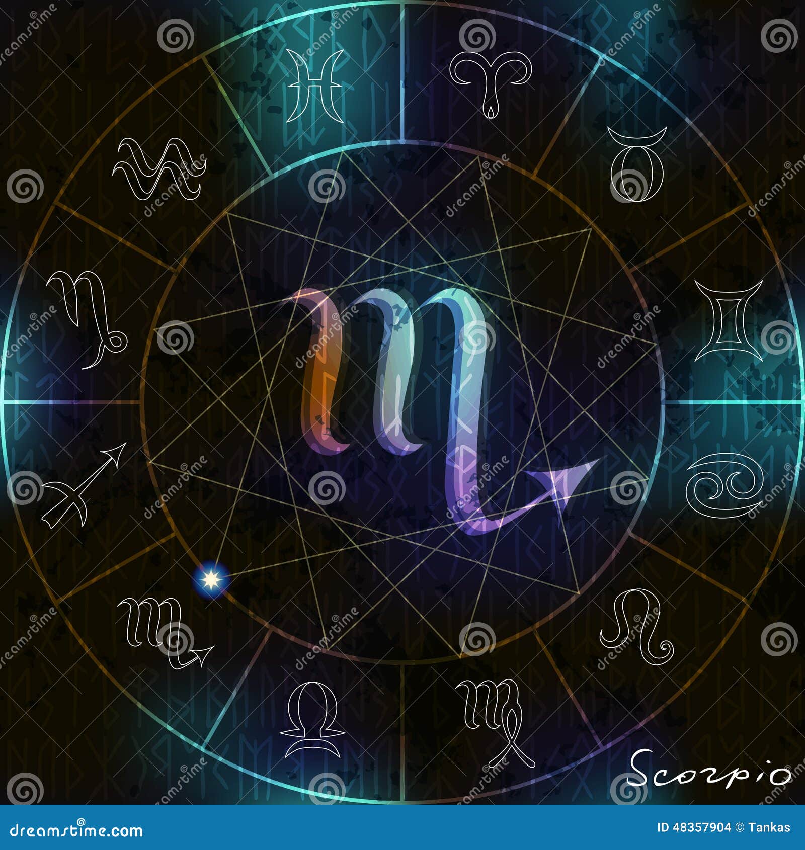 Astrologisches Symbol Des Skorpions Vektor Abbildung - Illustration von ...