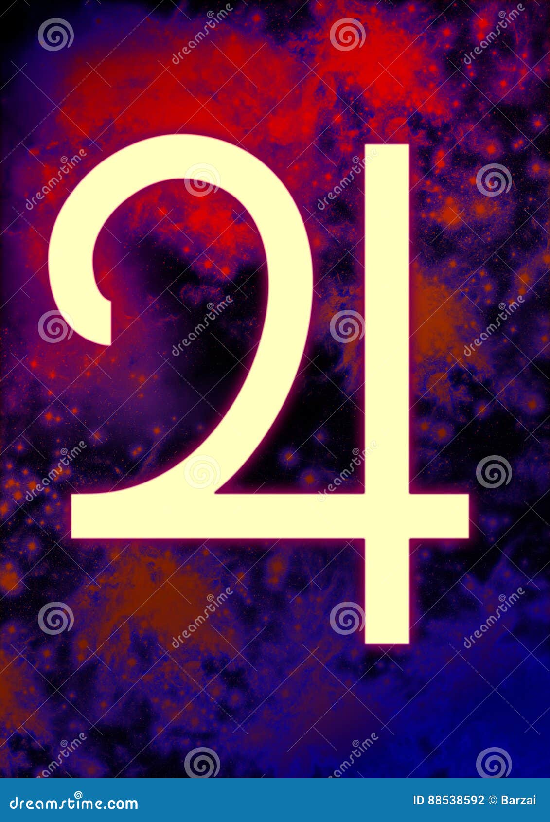 Astrologisches Symbol Von Jupiter Stock Abbildung - Illustration von ...