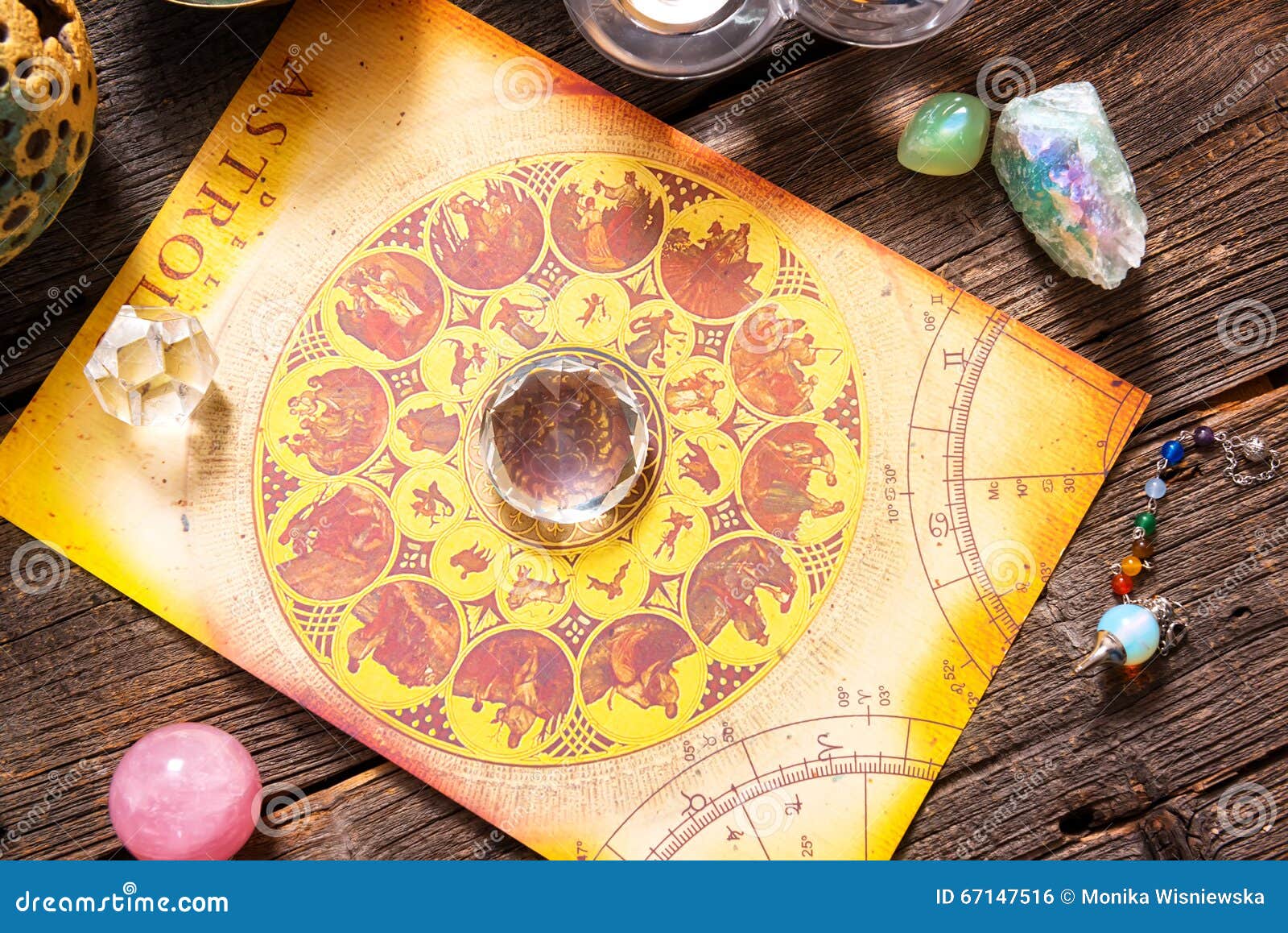 Astrology with crystals stock photo. Image of astrologist - 67147516