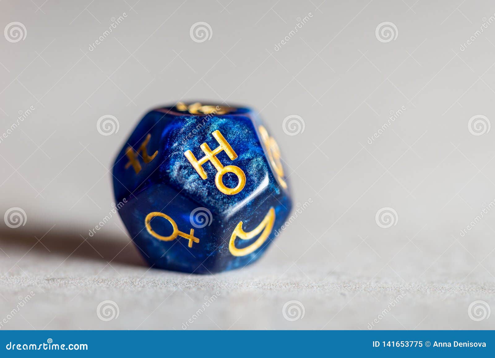 Astrology Dice with Symbol of the Planet Saturn Stock Image - Image of ...