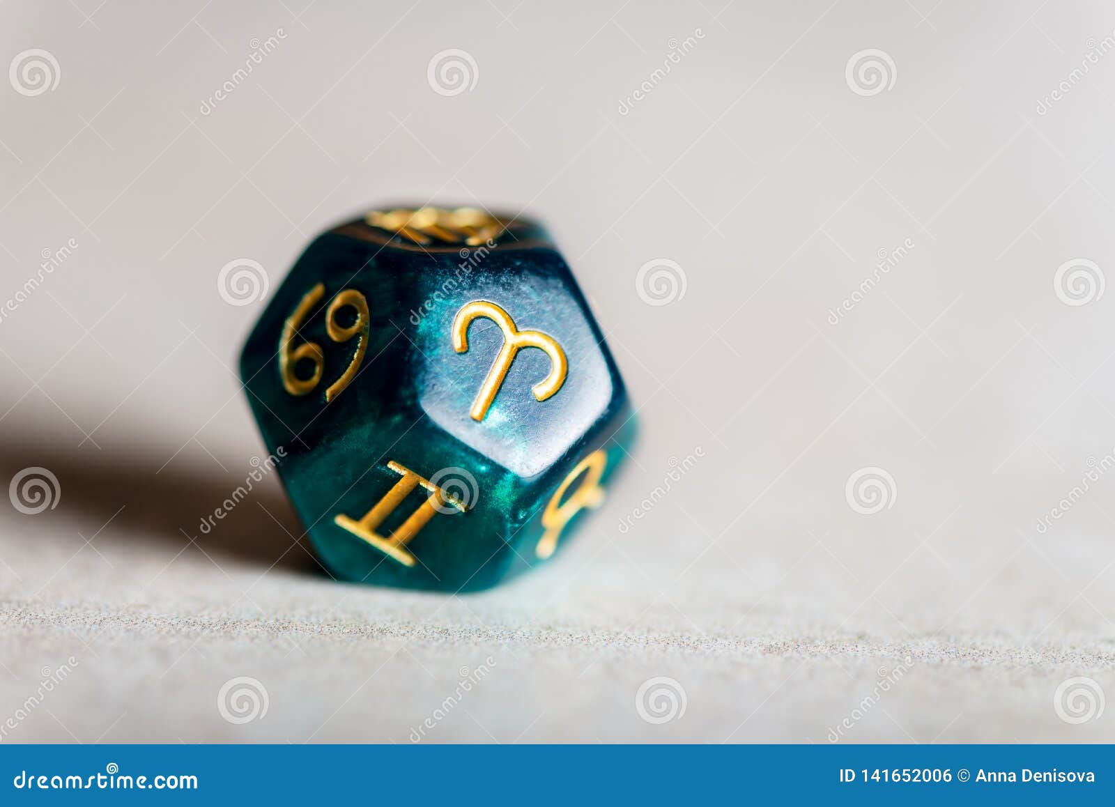 Astrology Dice with Zodiac Symbol of Aries Stock Photo - Image of moon ...