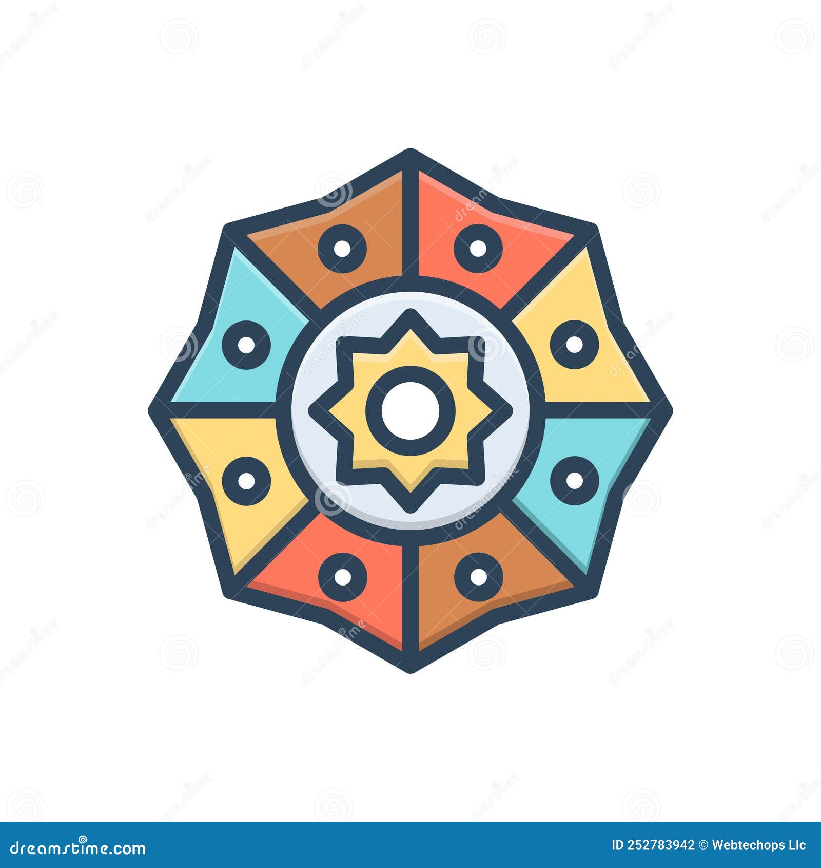 Color Illustration Icon for Astrology, Horoscopy and Stargazing Stock ...