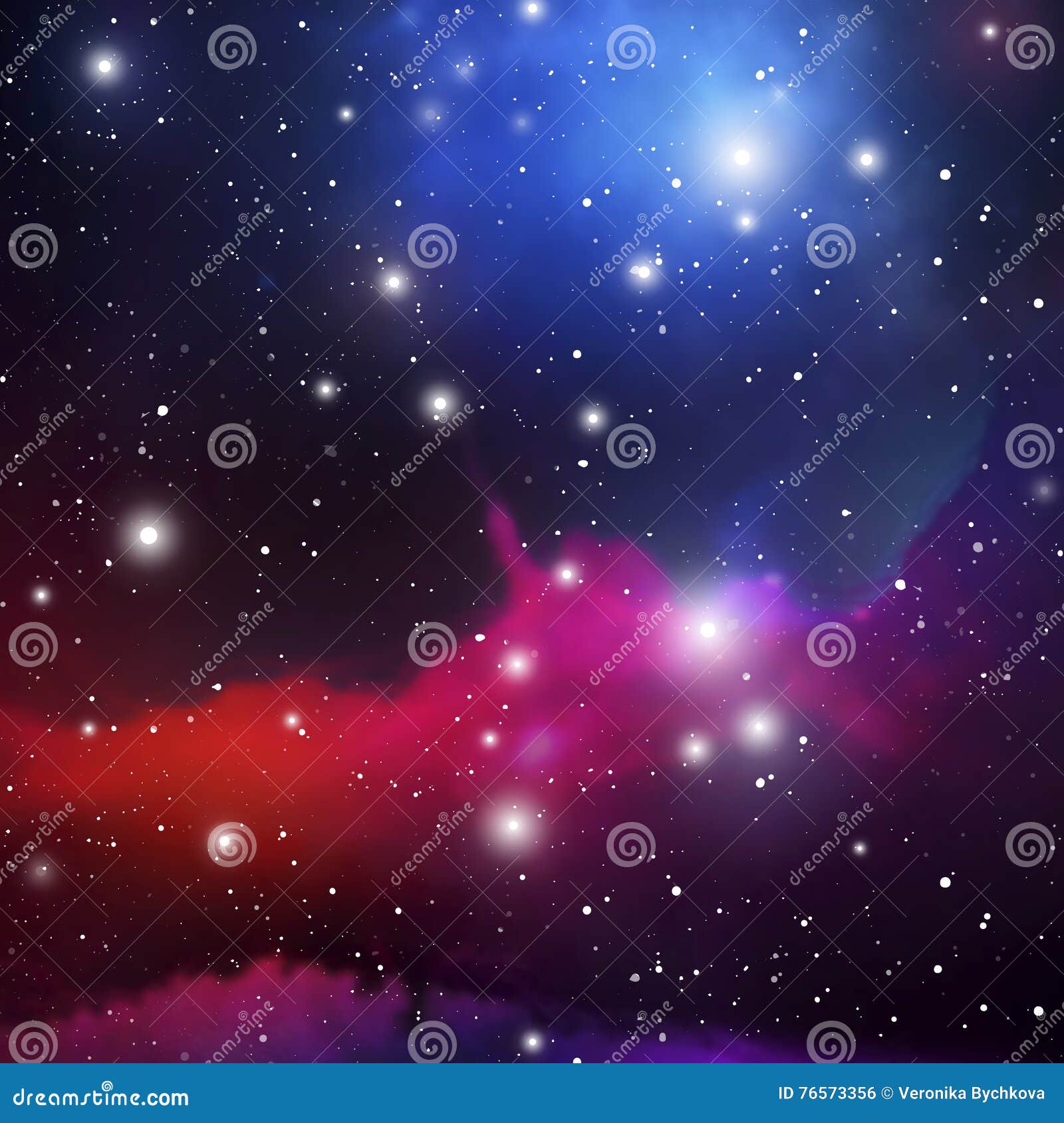 Astrology Mystic Background. Outer Space. Vector Digital Illustration ...