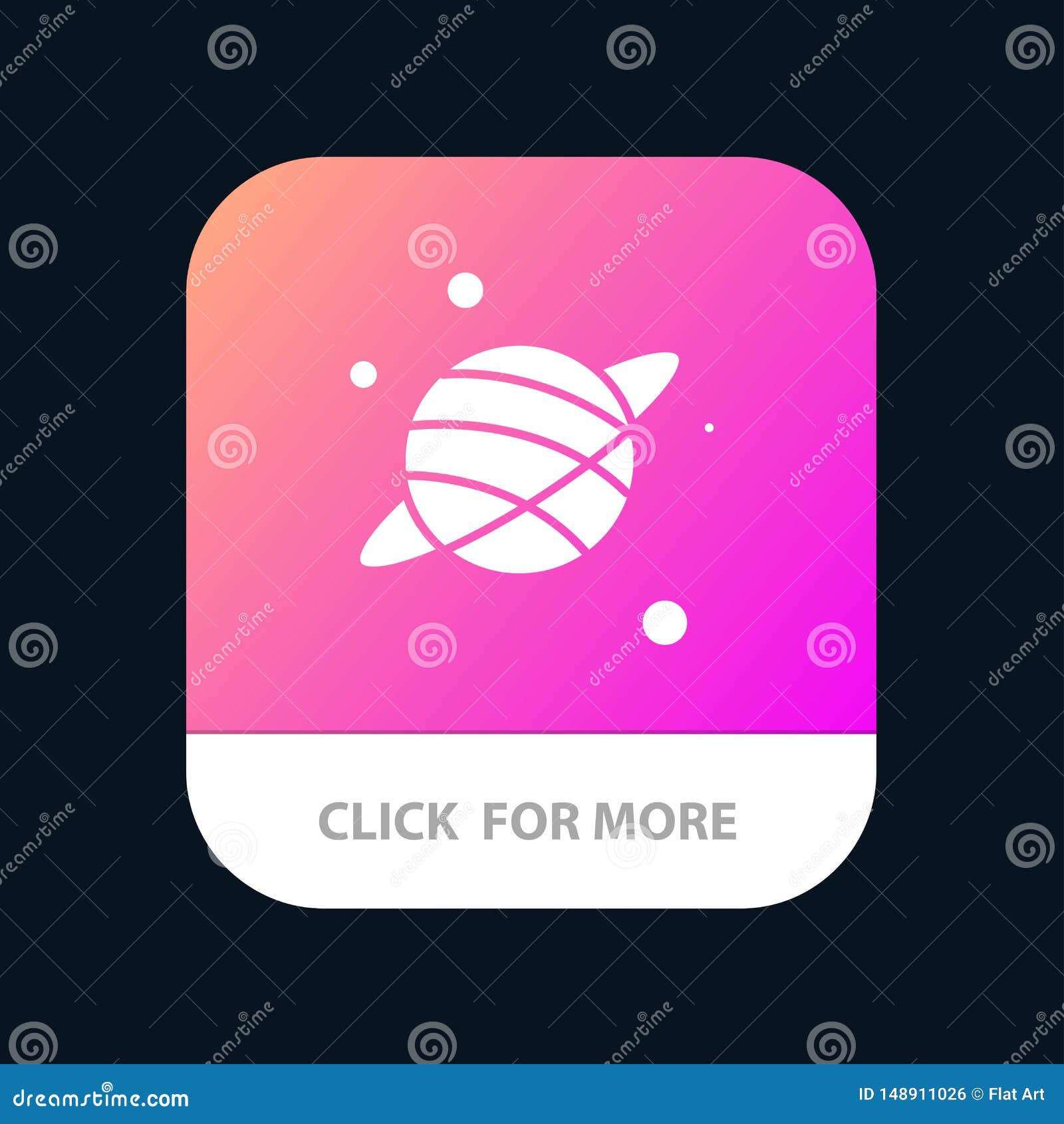 Astrology, Planet, Space Mobile App Button. Android and IOS Glyph ...