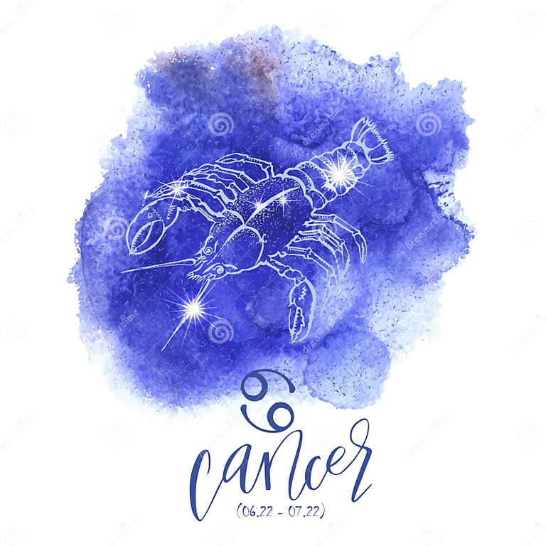 Astrology Sign Cancer Stock Vector Illustration Of Space 89090782