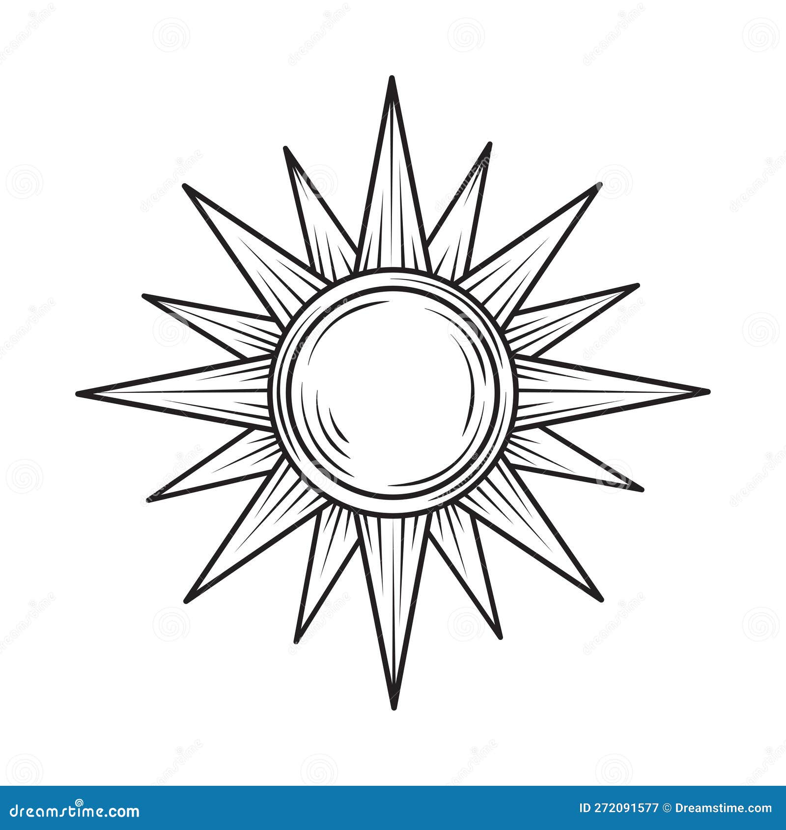 Astrology sun magic stock vector. Illustration of esoteric - 272091577