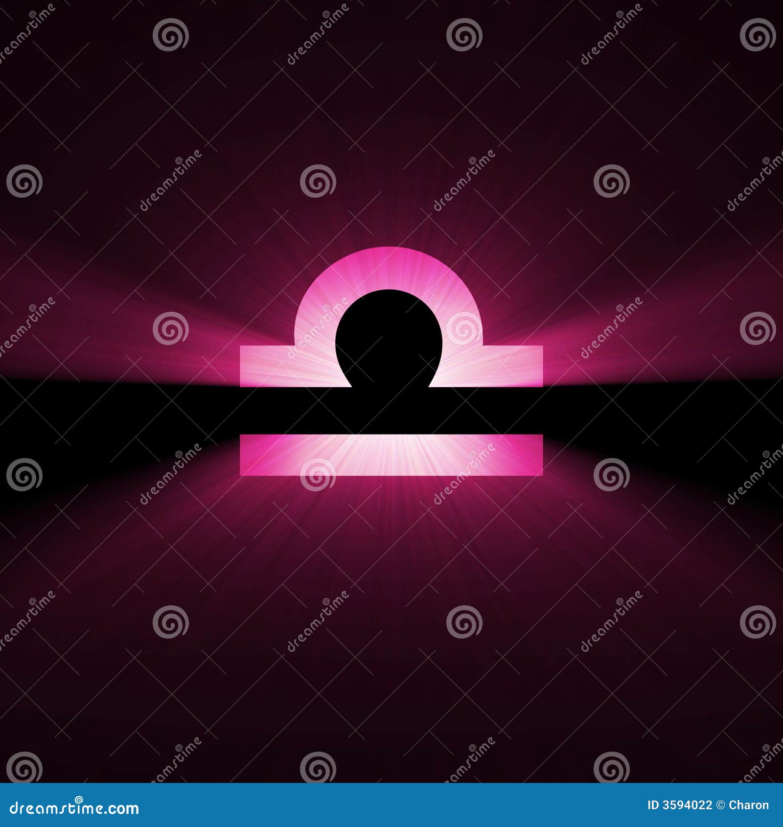 Astrology Symbol Libra Light Flare Stock Illustration - Illustration of ...