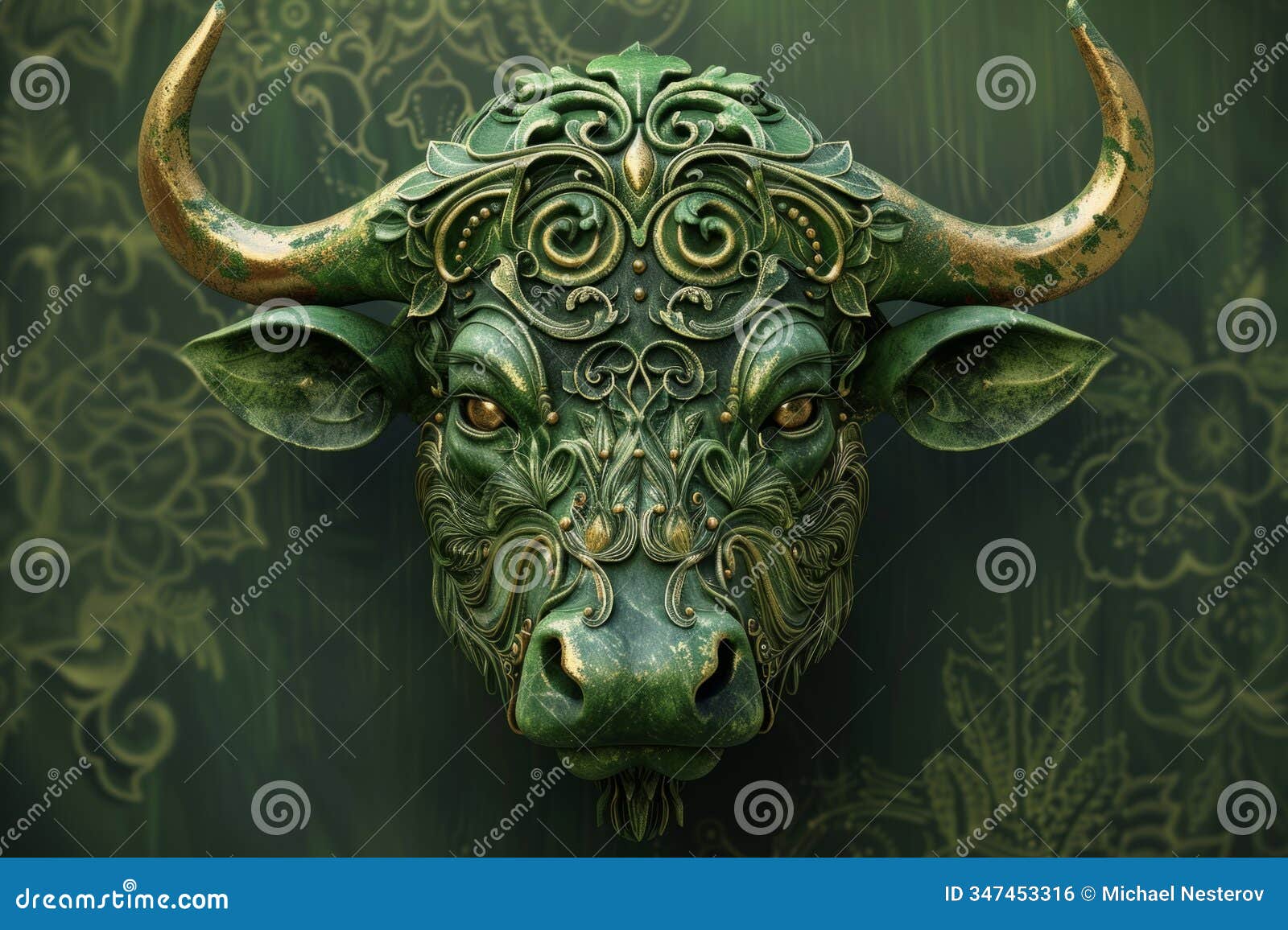 Astrology Taurus Zodiac Sign Logo Stock Photo - Image of occult, moon ...