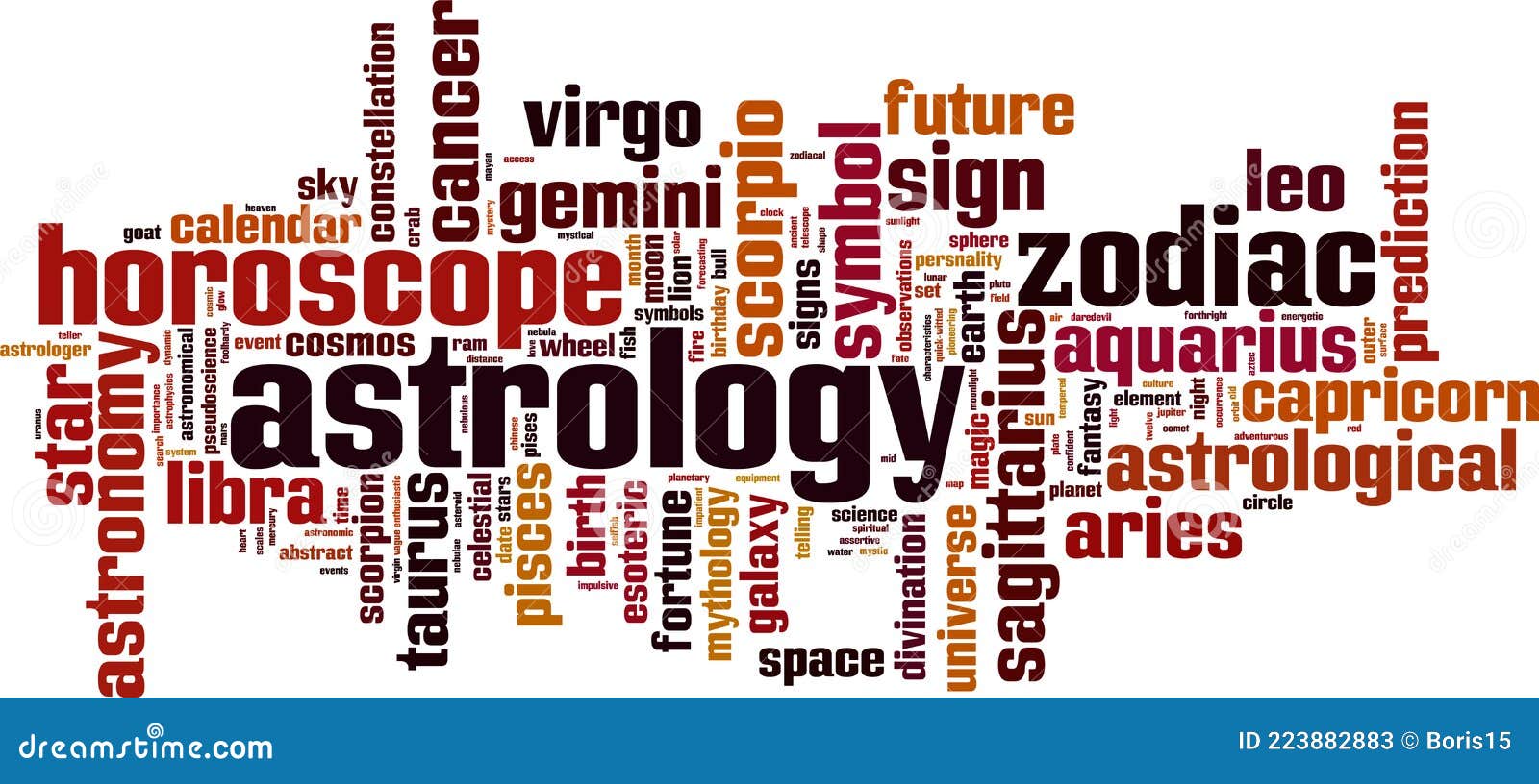 Astrology word cloud stock vector. Illustration of birth - 223882883