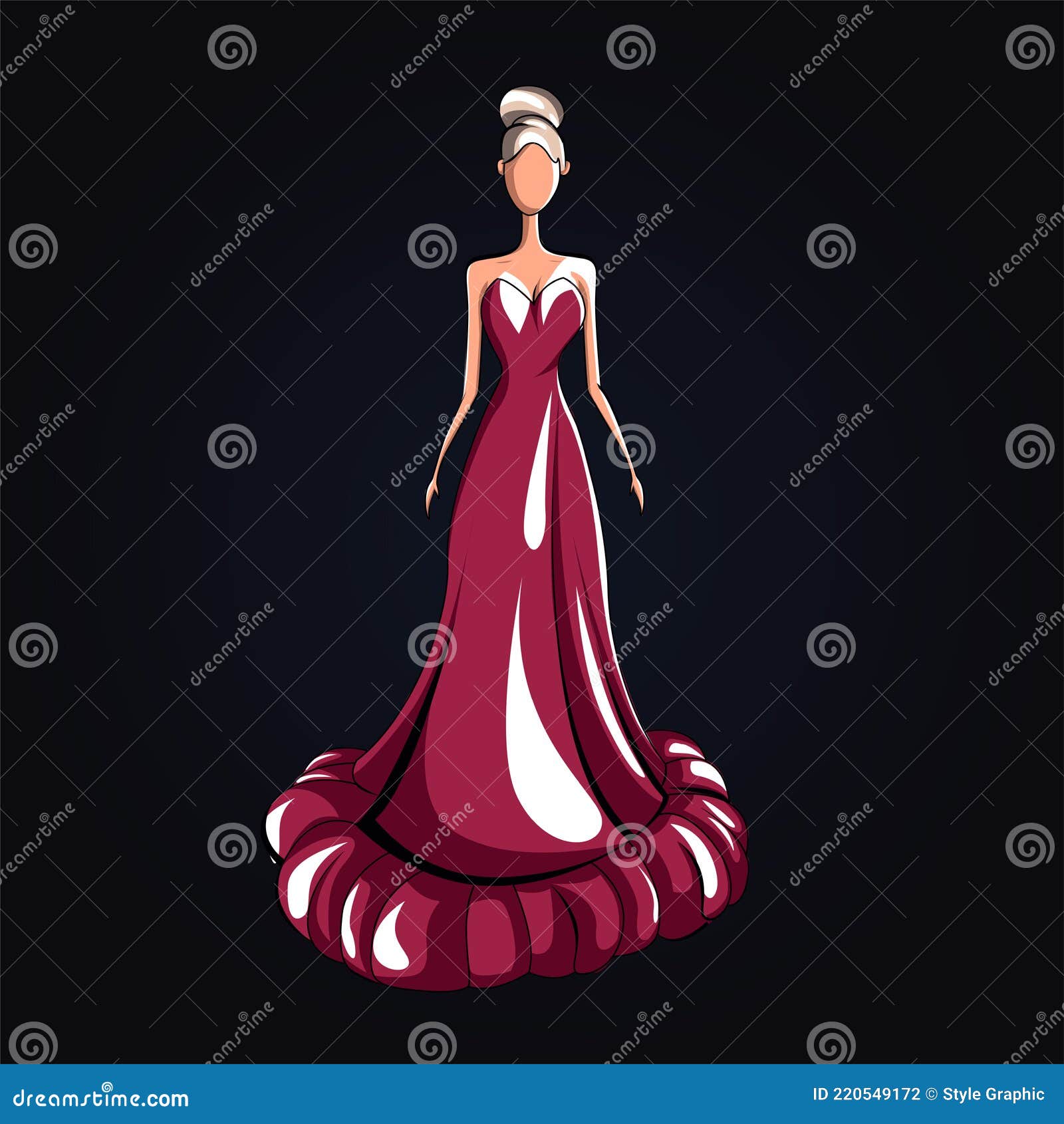 Fashion Girl Mascot Logo Design Vector with Modern Illustration Stock ...