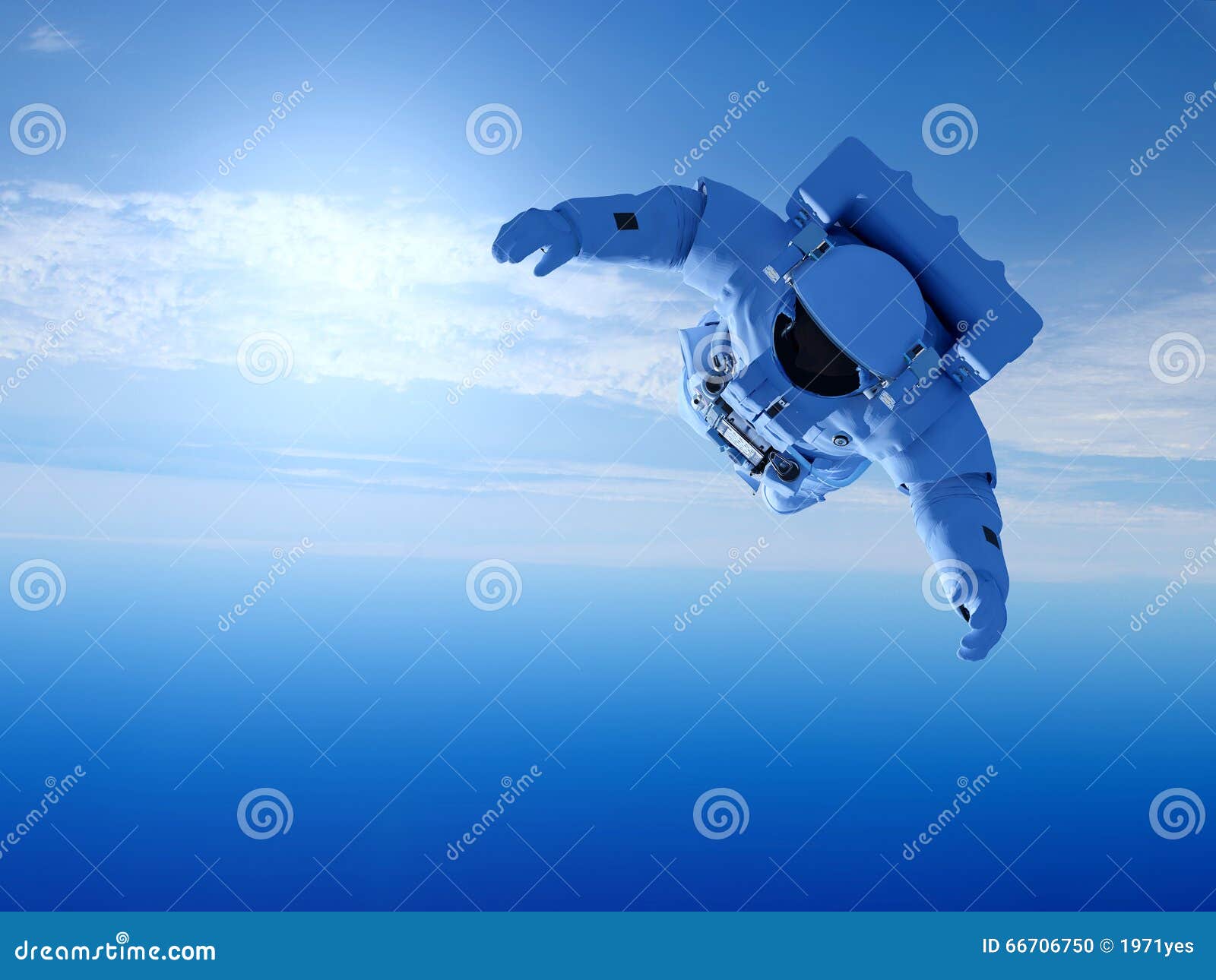 Astronaut stock illustration. Illustration of engineering - 66706750
