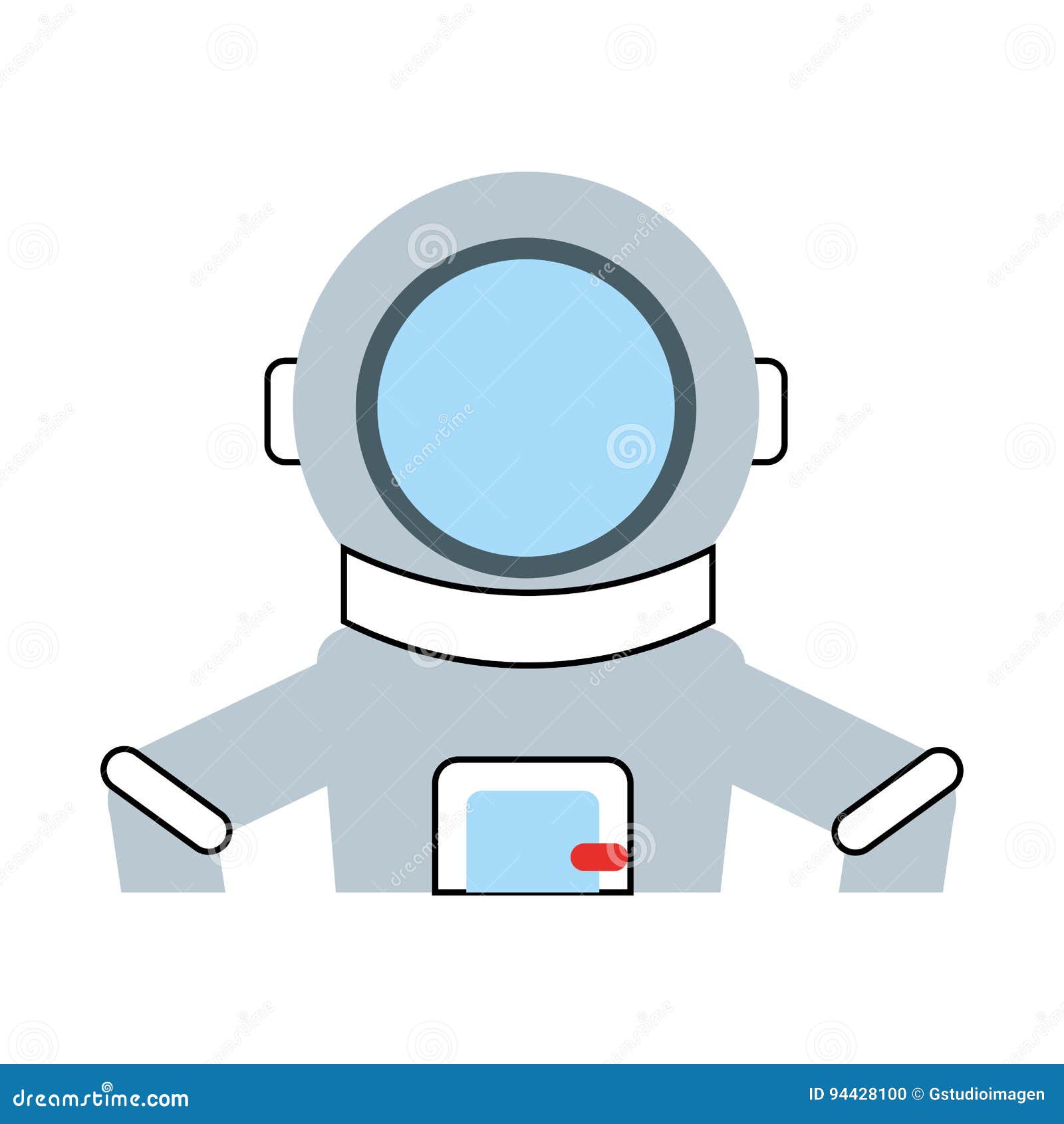 Astronaut Comic Character Icon Stock Vector - Illustration of cosmos ...