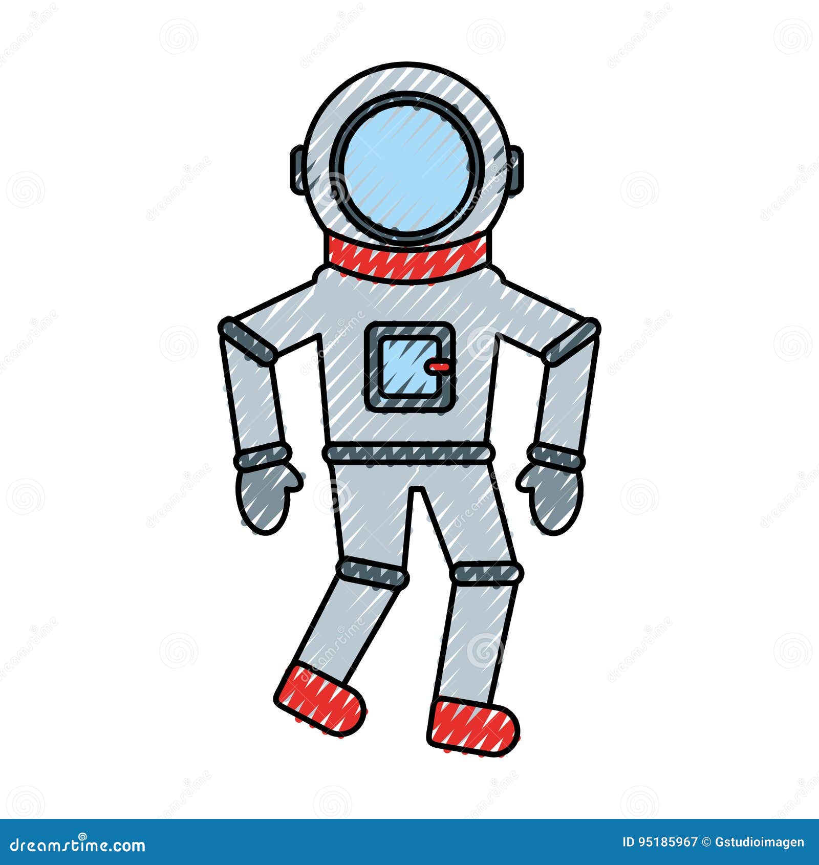 Astronaut Comic Character Icon Stock Vector - Illustration of idea ...