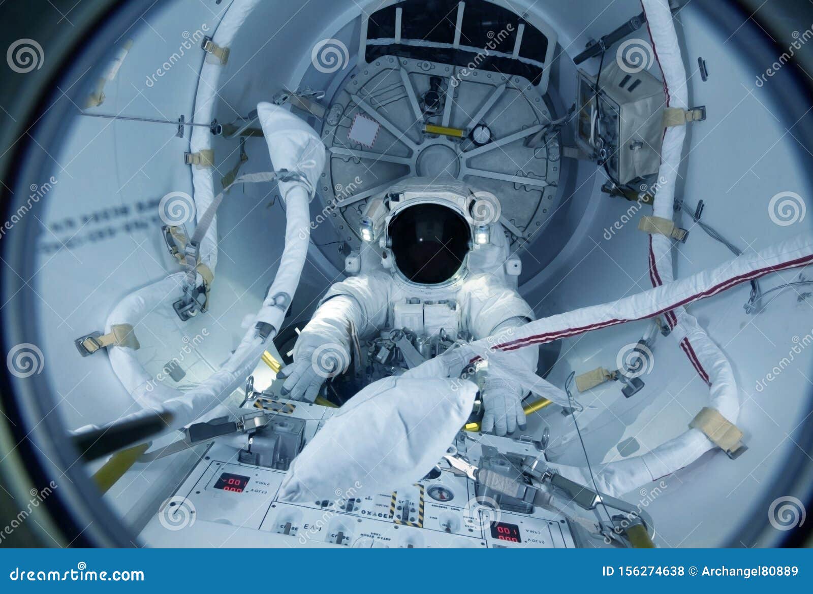 Astronaut In Space Shuttle