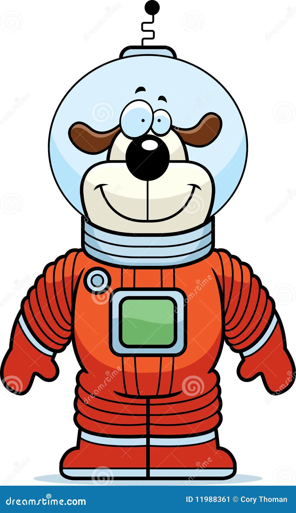Astronaut Dog stock vector. Illustration of helmet, space - 11988361
