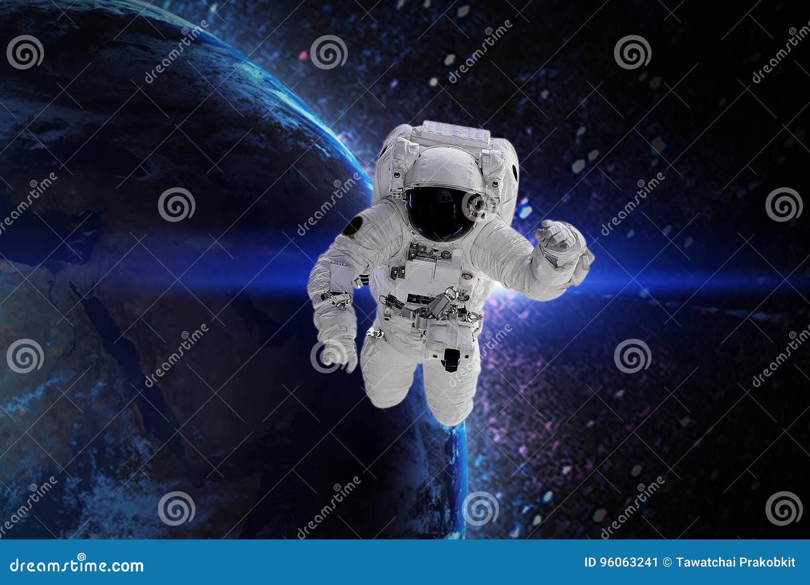 Astronaut. Elements of this Image Furnished by NASA. Stock Illustration ...