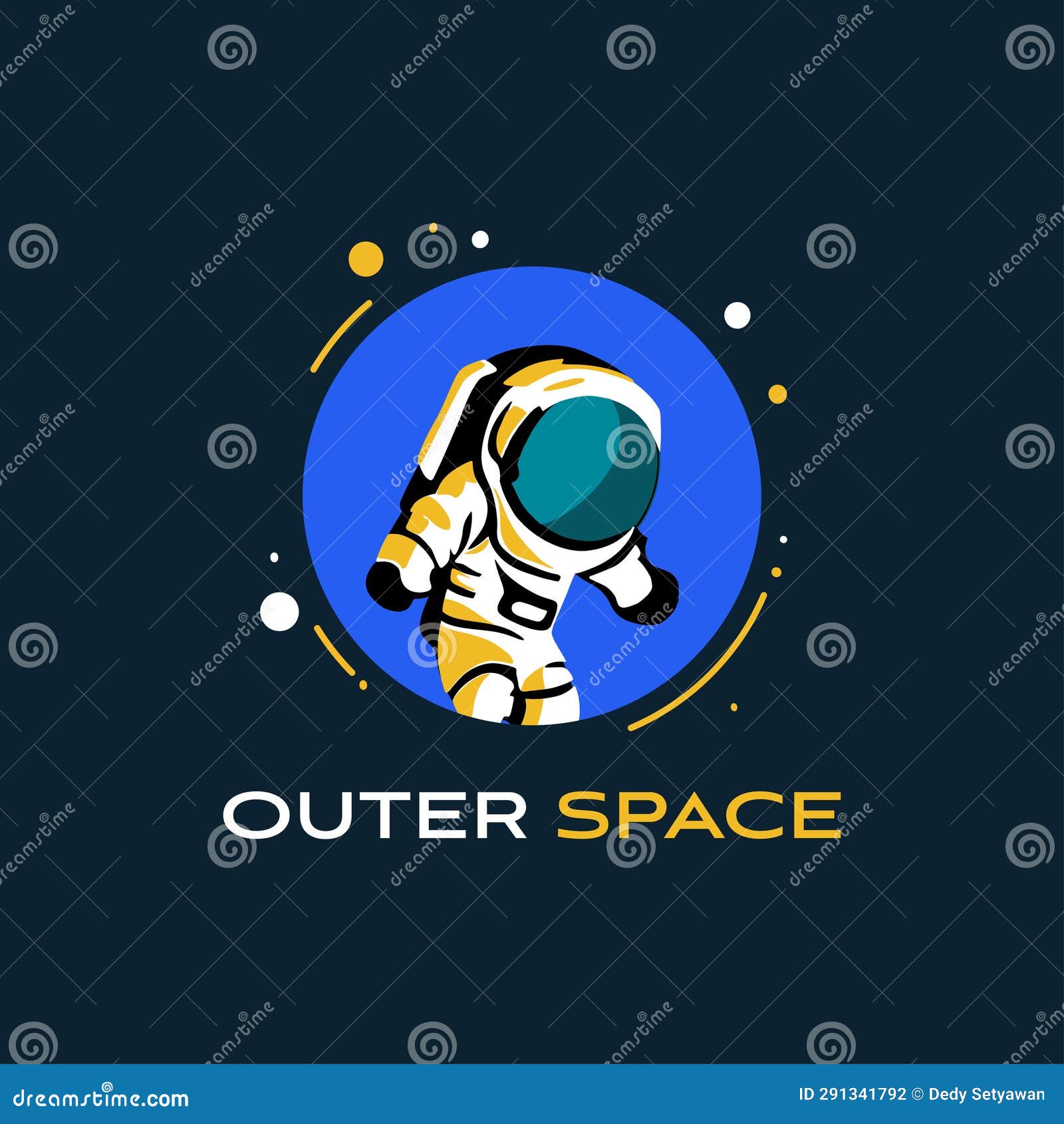 Astronaut Logo Vector Design Stock Illustration - Illustration of ...