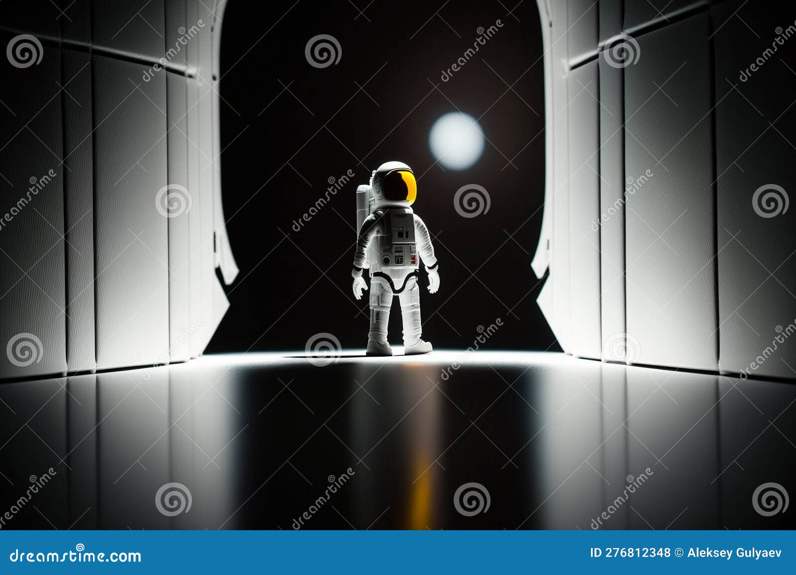 Astronaut before Entering Space Empty Space for Text. AI Generation ...