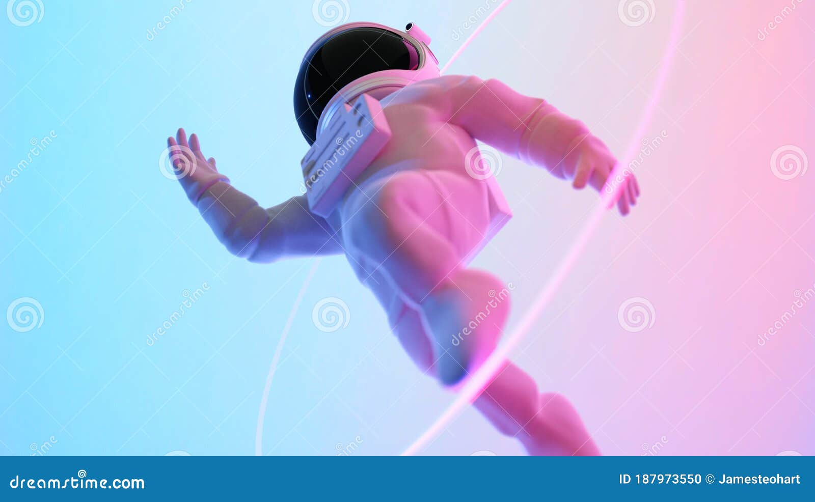 Astronaut Escape from the Void Stock Illustration - Illustration of ...