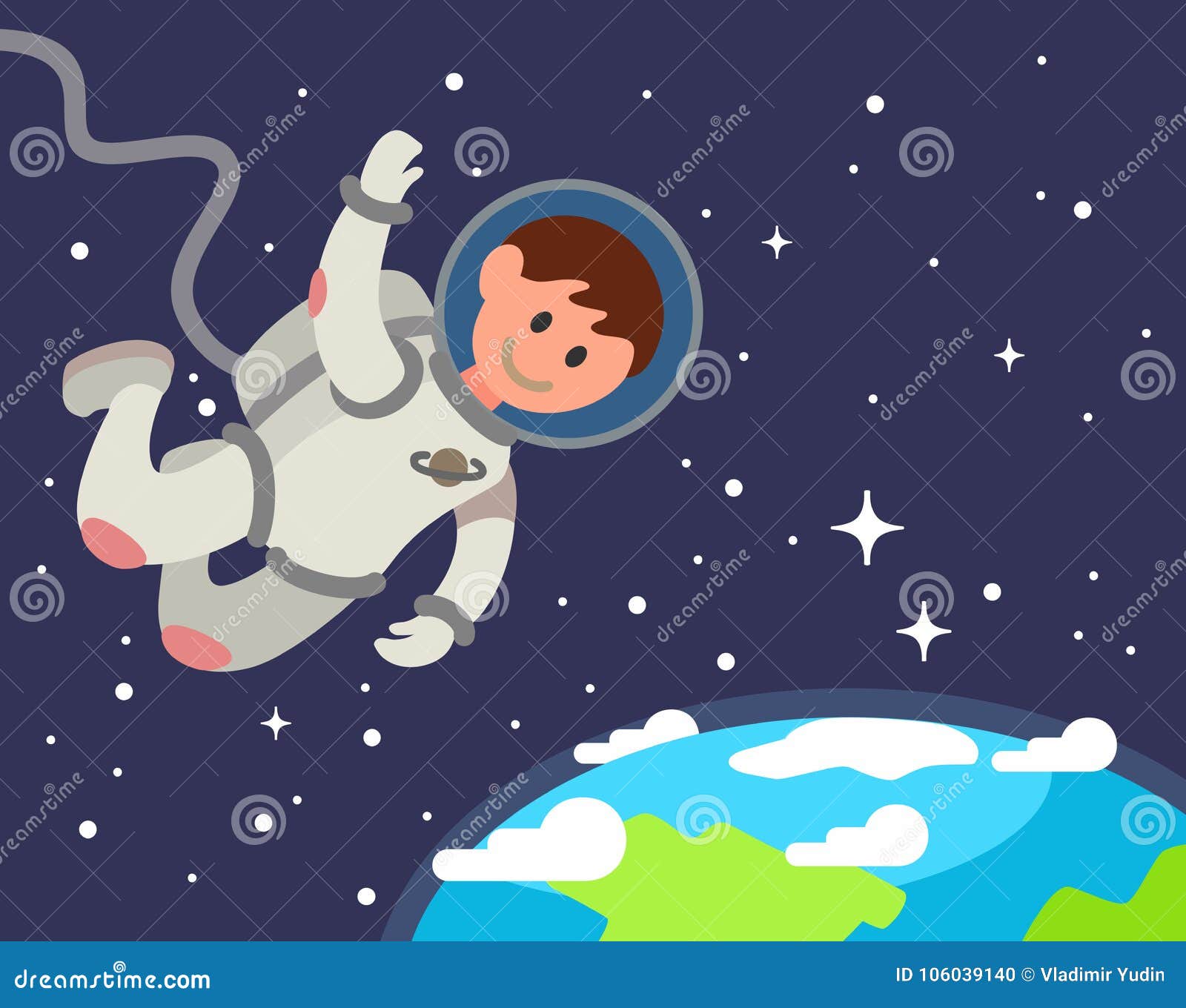 Astronaut Float Back Pose In A White Background Rear View Stock ...