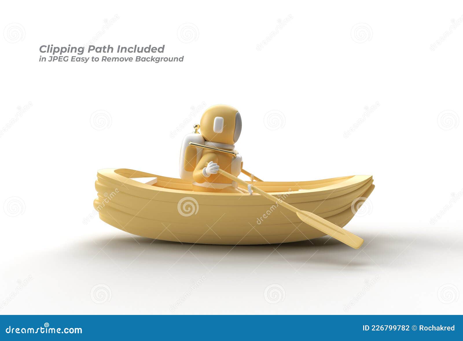 Astronaut Fun on Boat Pen Tool Created Clipping Path Included in JPEG ...