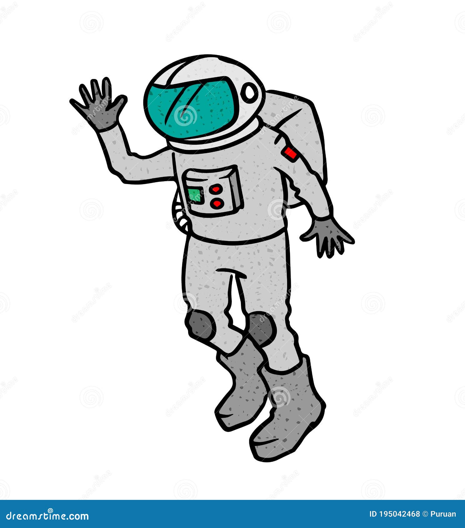 Astronaut Hand Drawn Sketch Stock Vector - Illustration of future ...