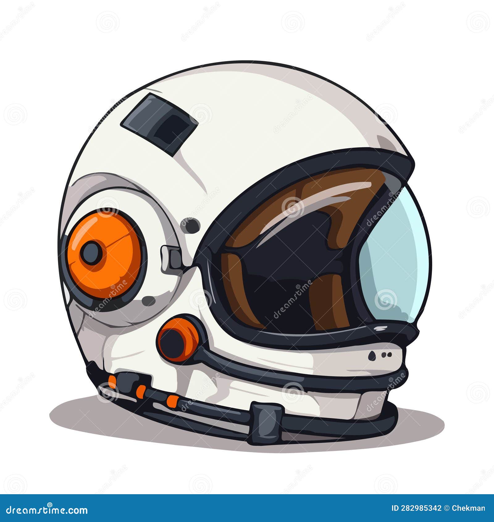Astronaut Side View Drawing