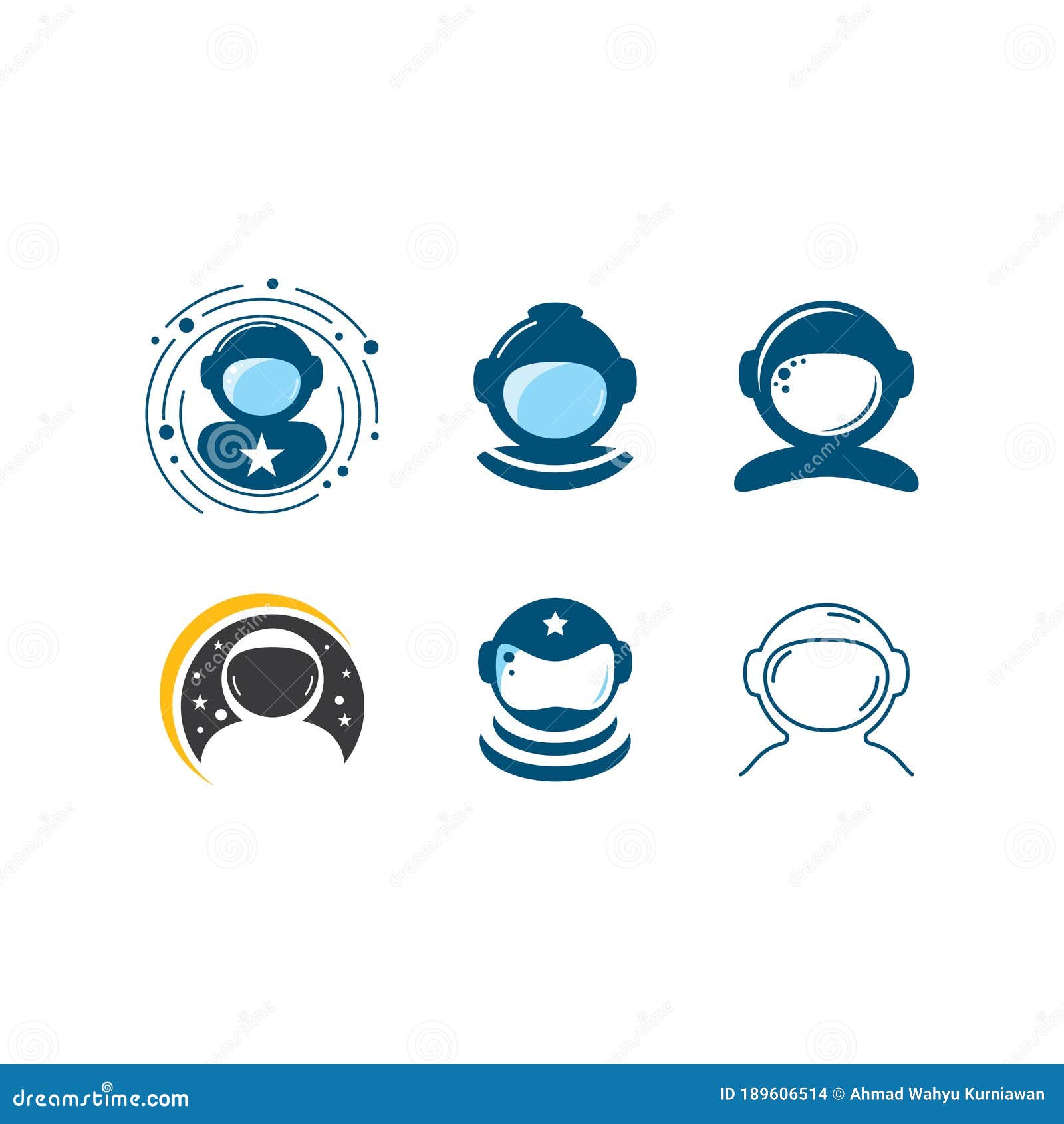 Astronaut Helmet Logo Vector Stock Vector - Illustration of helmet ...