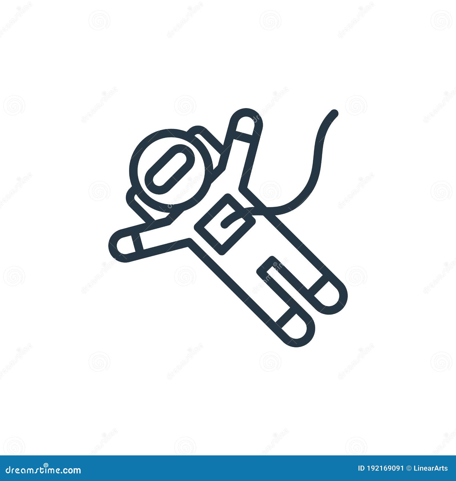 Astronaut Icon On White Background For Graphic And Web Design, Modern ...