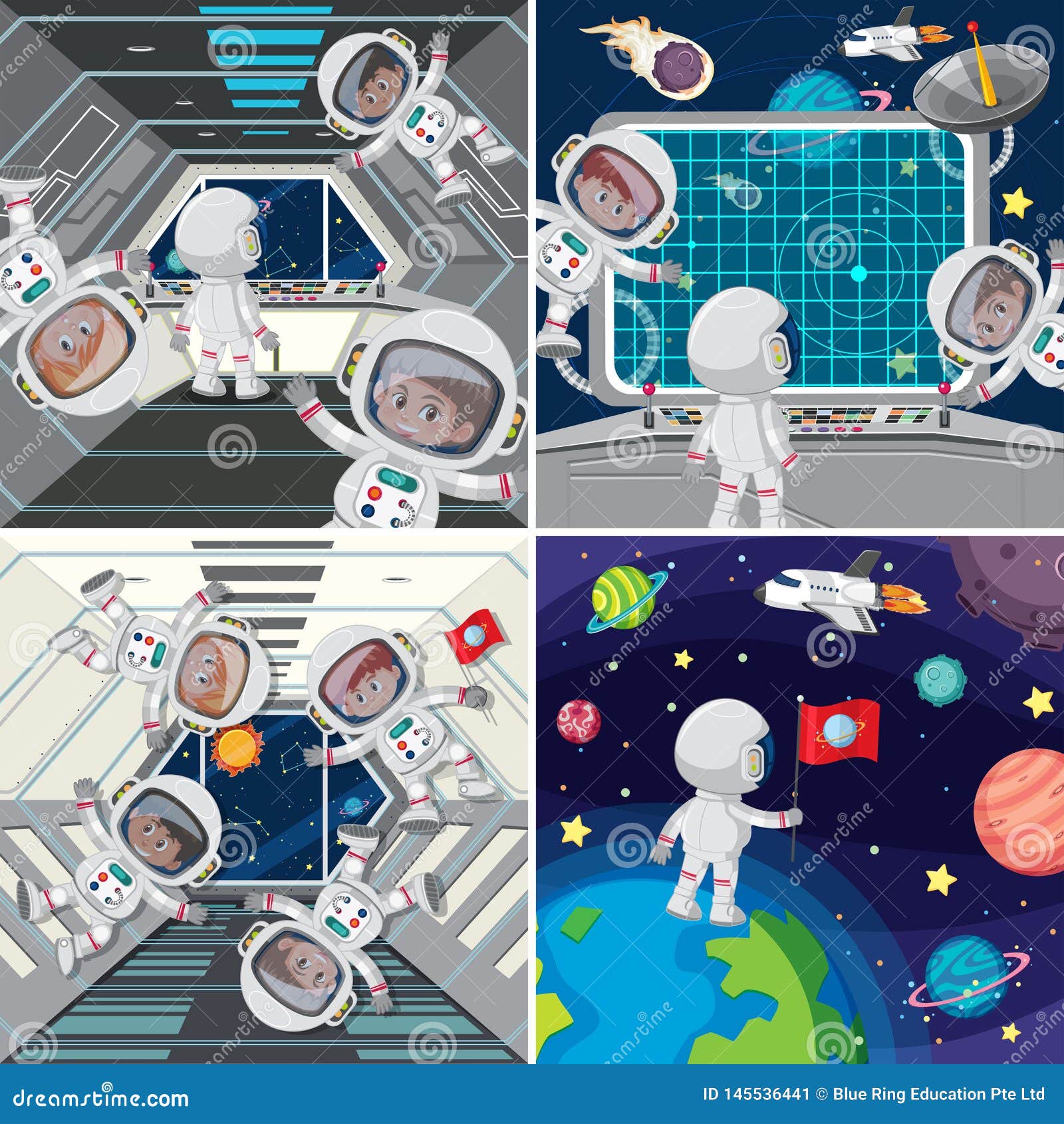 Astronaut Inside Spaceship Stock Illustrations – 639 Astronaut Inside ...