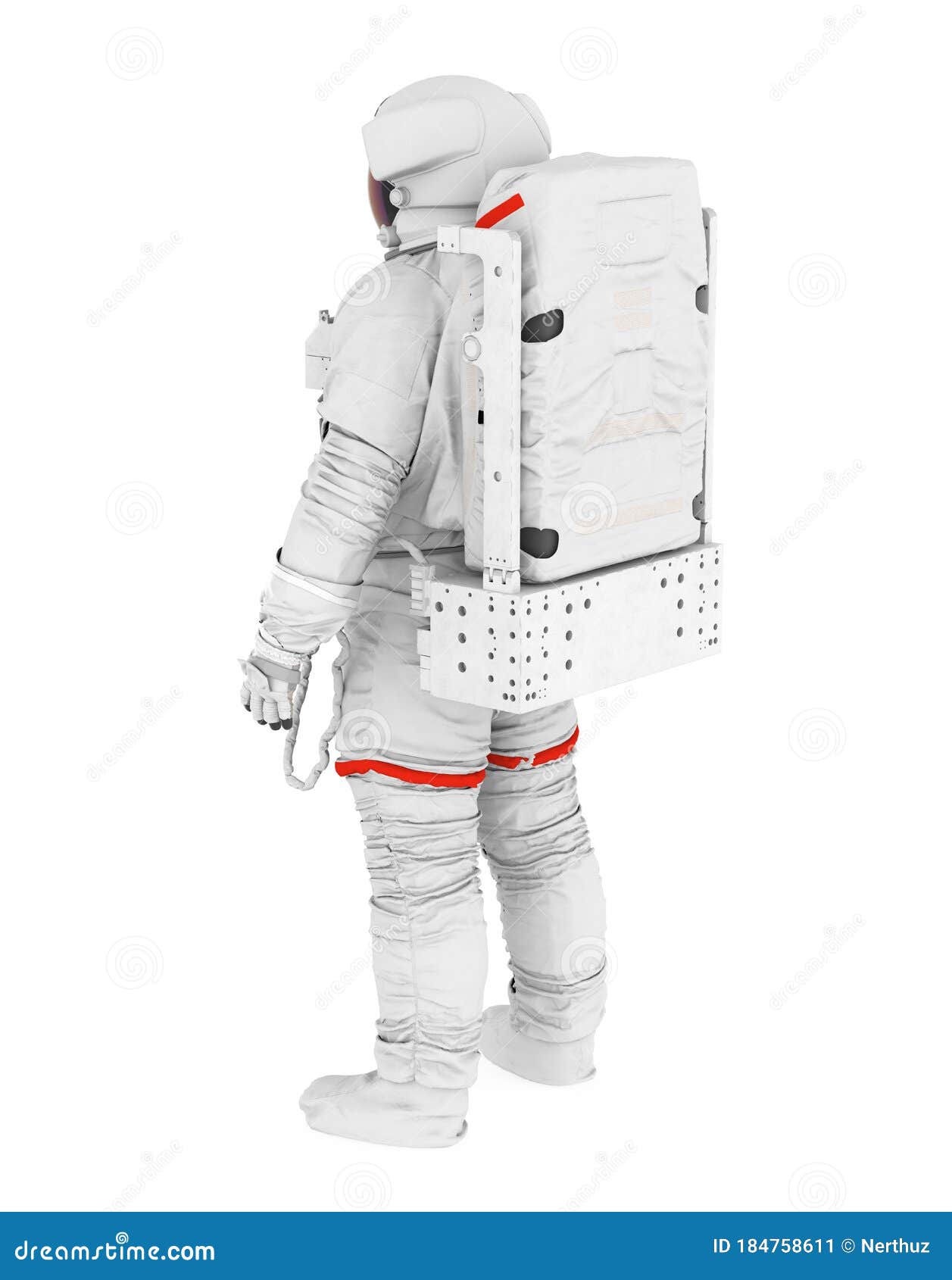 Astronaut Isolated stock illustration. Illustration of galaxy - 184758611