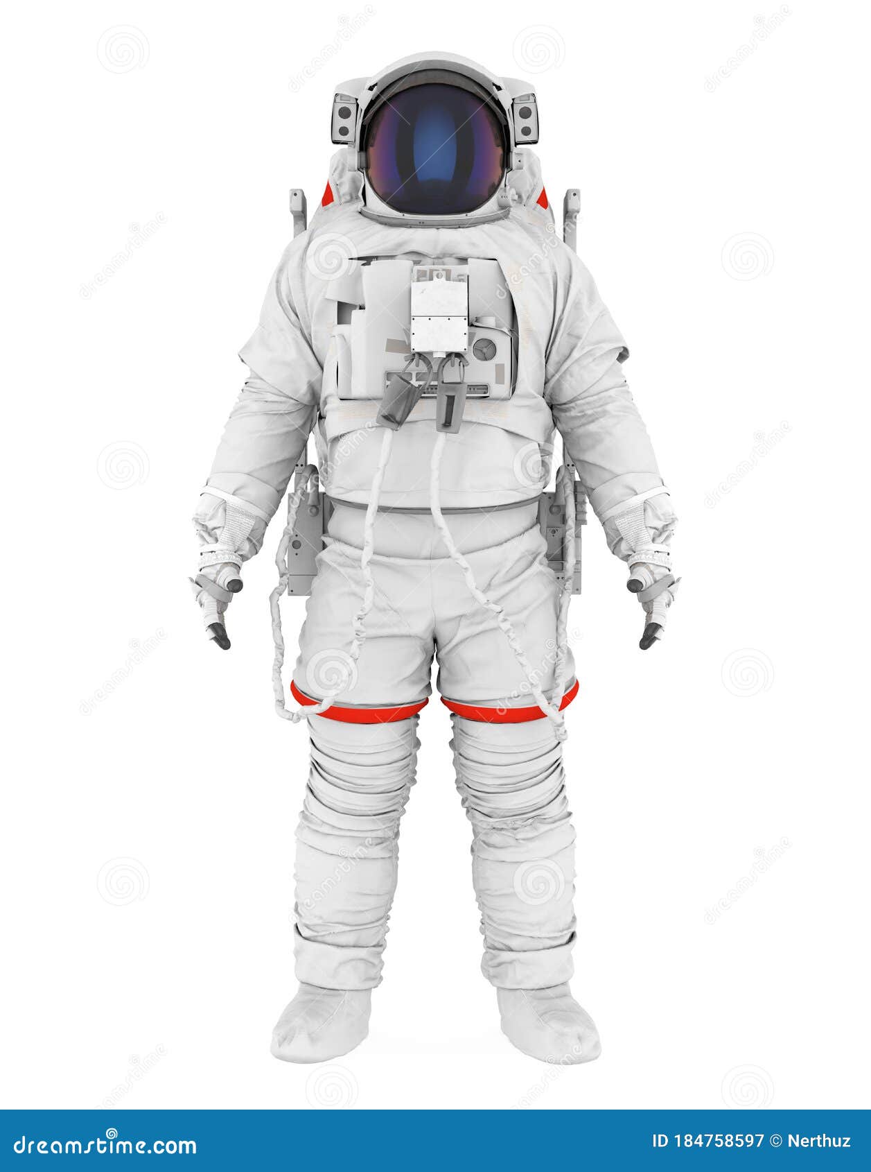 Astronaut Isolated stock illustration. Illustration of technology ...