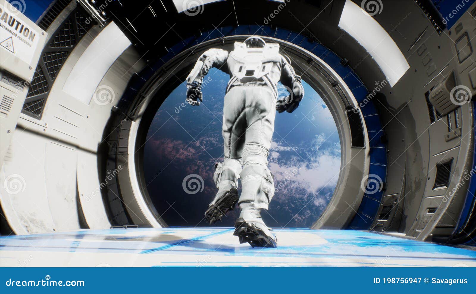 Astronaut Jumps With A Jump Rope Cartoon Vector | CartoonDealer.com ...