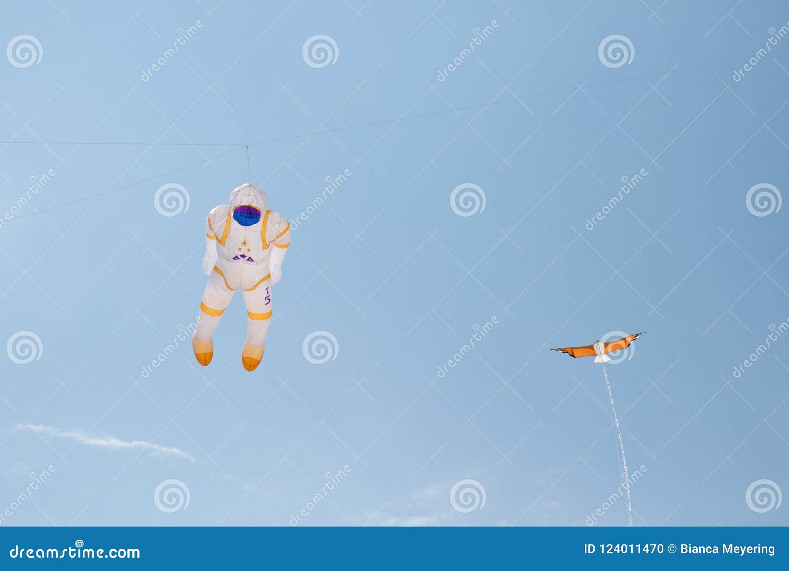 An Astronaut and a Little Dragon Kite at the Kite Festival at the ... An Astronaut and a Little Dragon Kite at the Kite Festival at the ...
