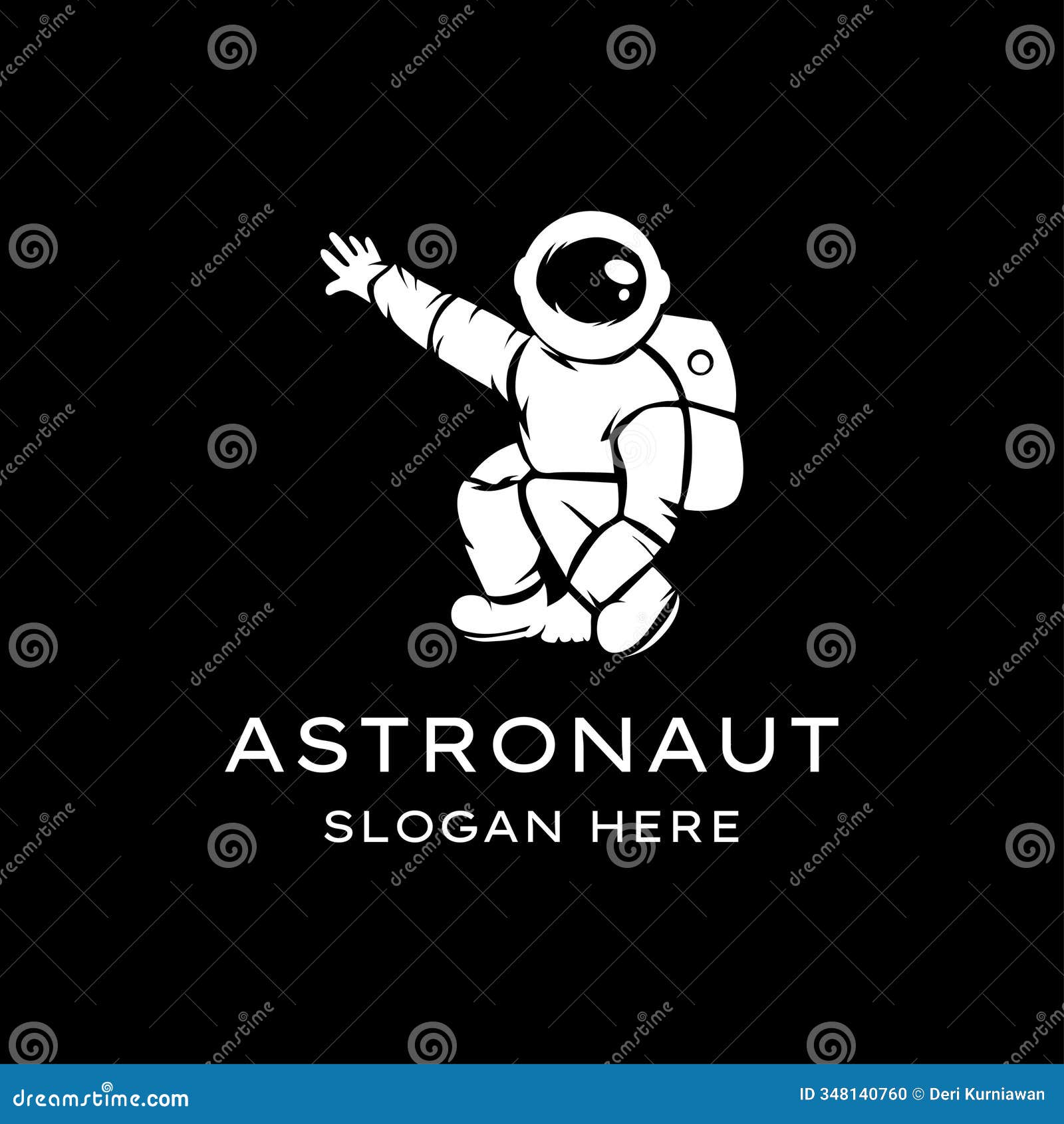 Astronaut logo ilustration stock illustration. Illustration of cosmos ...
