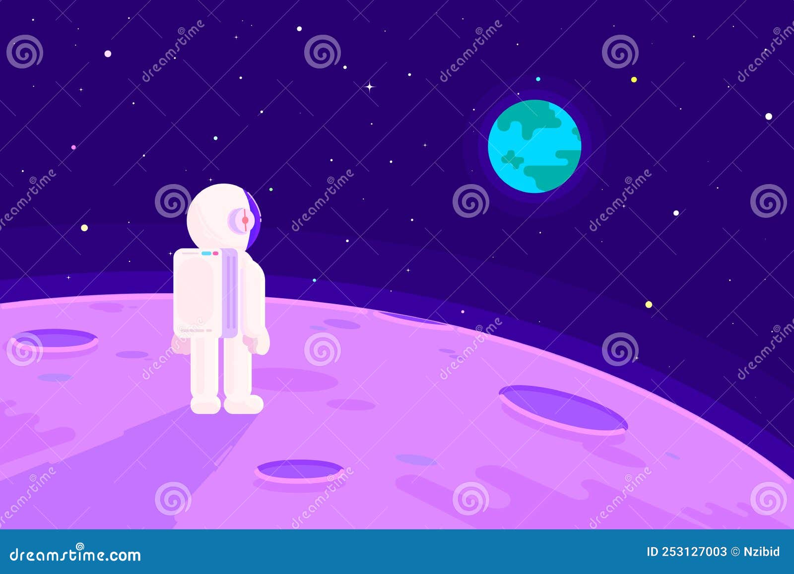 Space Scenery Background Stock Illustration | CartoonDealer.com #60541375