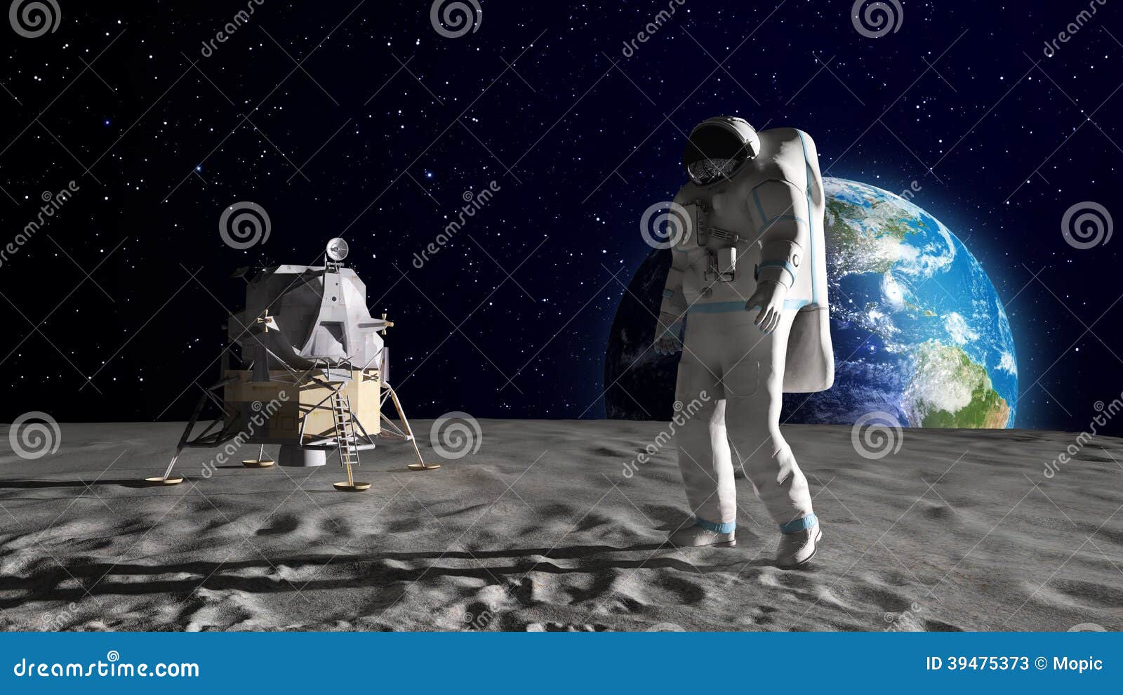 Astronaut Moonwalk Icon Vector Illustration | CartoonDealer.com #262612522