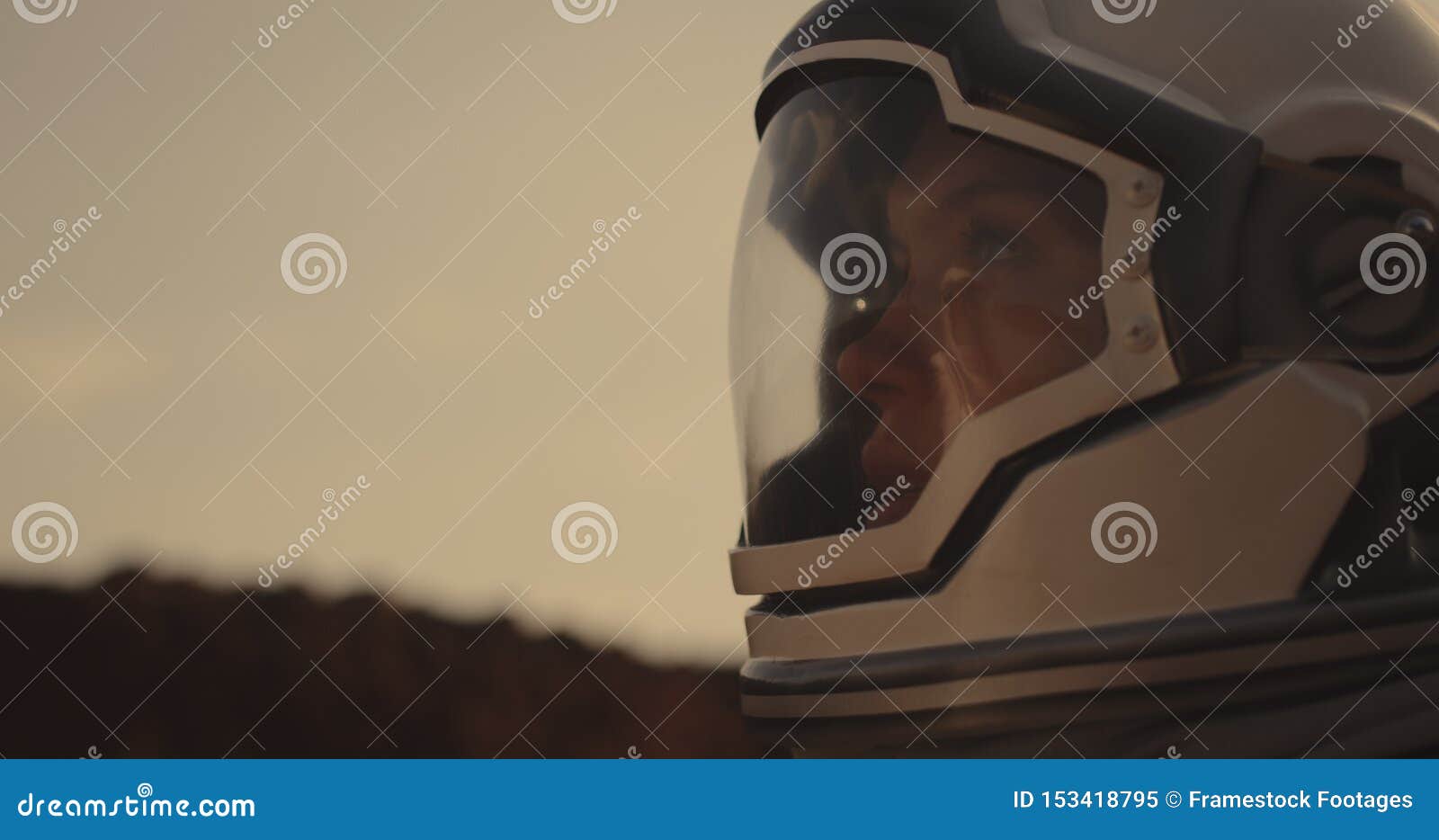 Astronaut opening helmet stock image. Image of exploration - 153418795