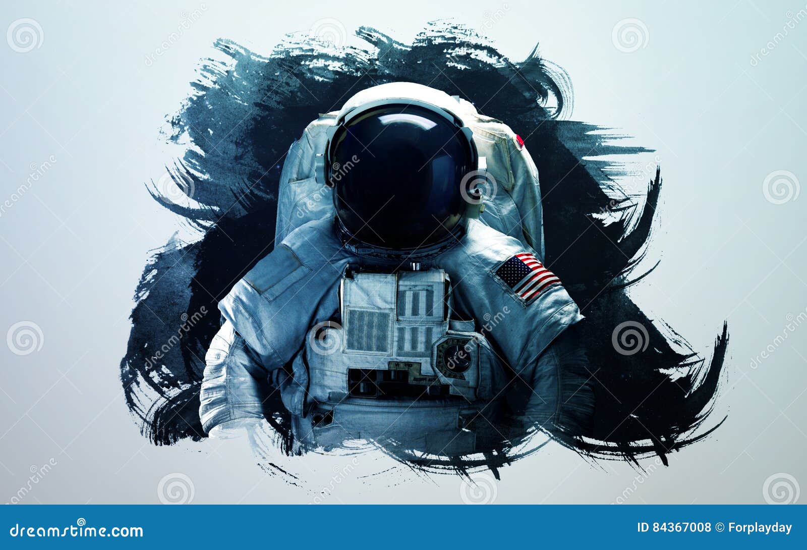 Astronaut in Outer Space Art. Elements of this Image Furnished by NASA ...