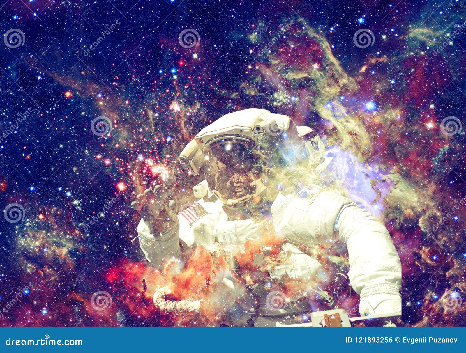Astronaut in Outer Space. Elements of this Image Furnished by NASA ...
