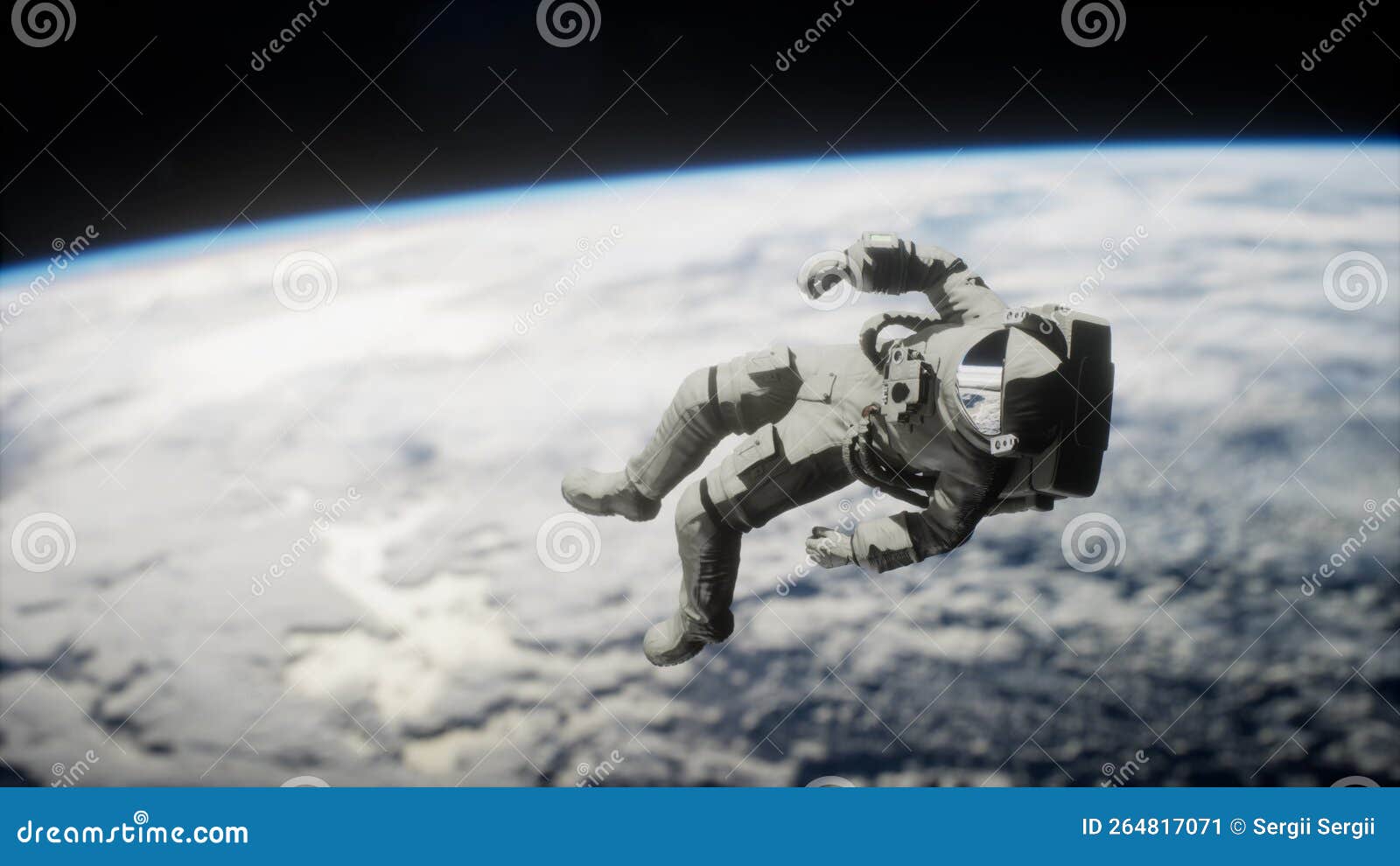 Astronaut in Outer Space Elements of this Image Furnished by NASA Stock ...
