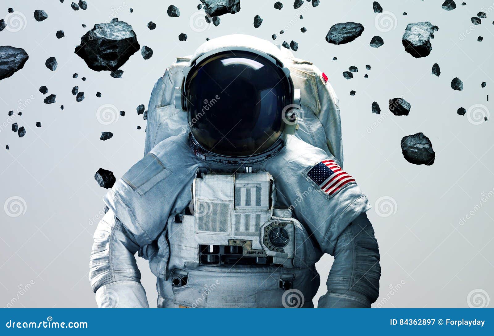 Astronaut in Outer Space Modern Minimalistic Art. Elements of this ...
