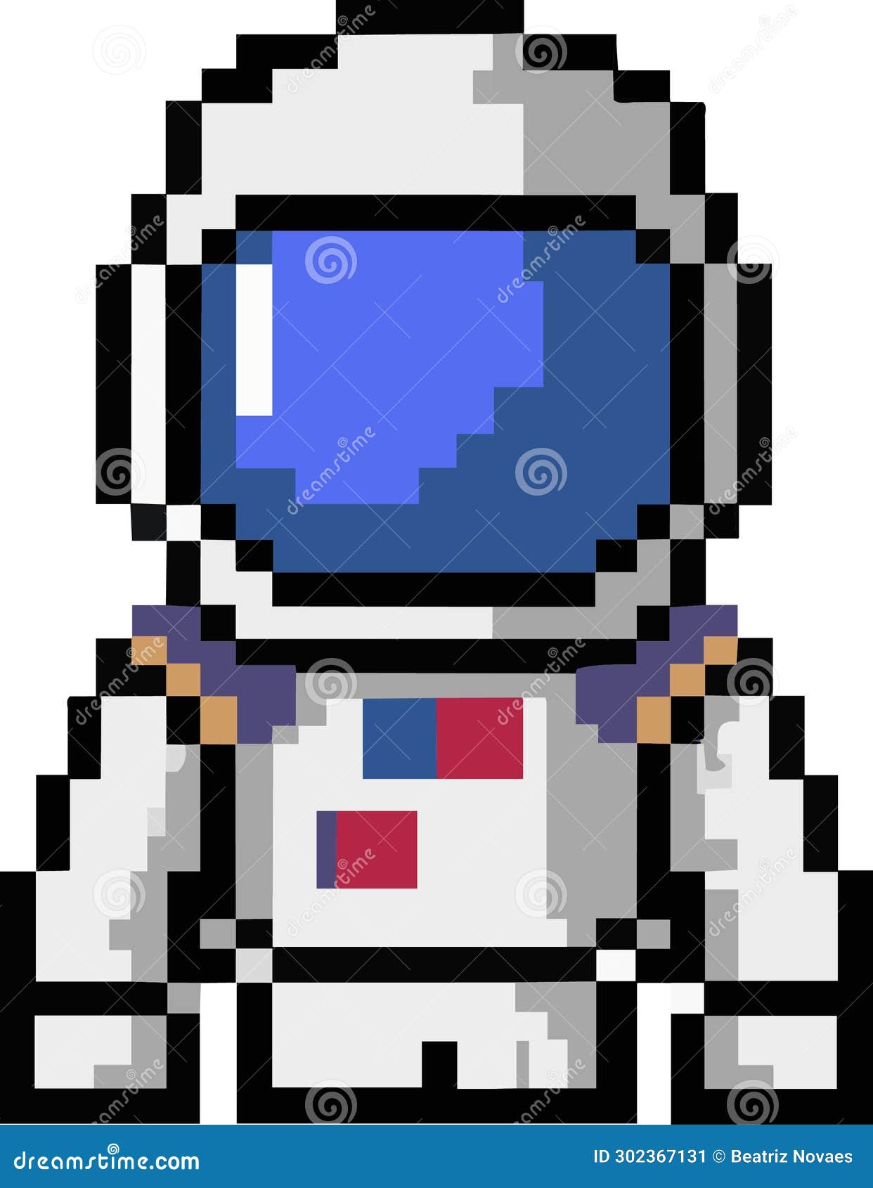 Astronaut Pixel Art Animated Game Design 8 Bit and 16 Bit Stock Vector ...