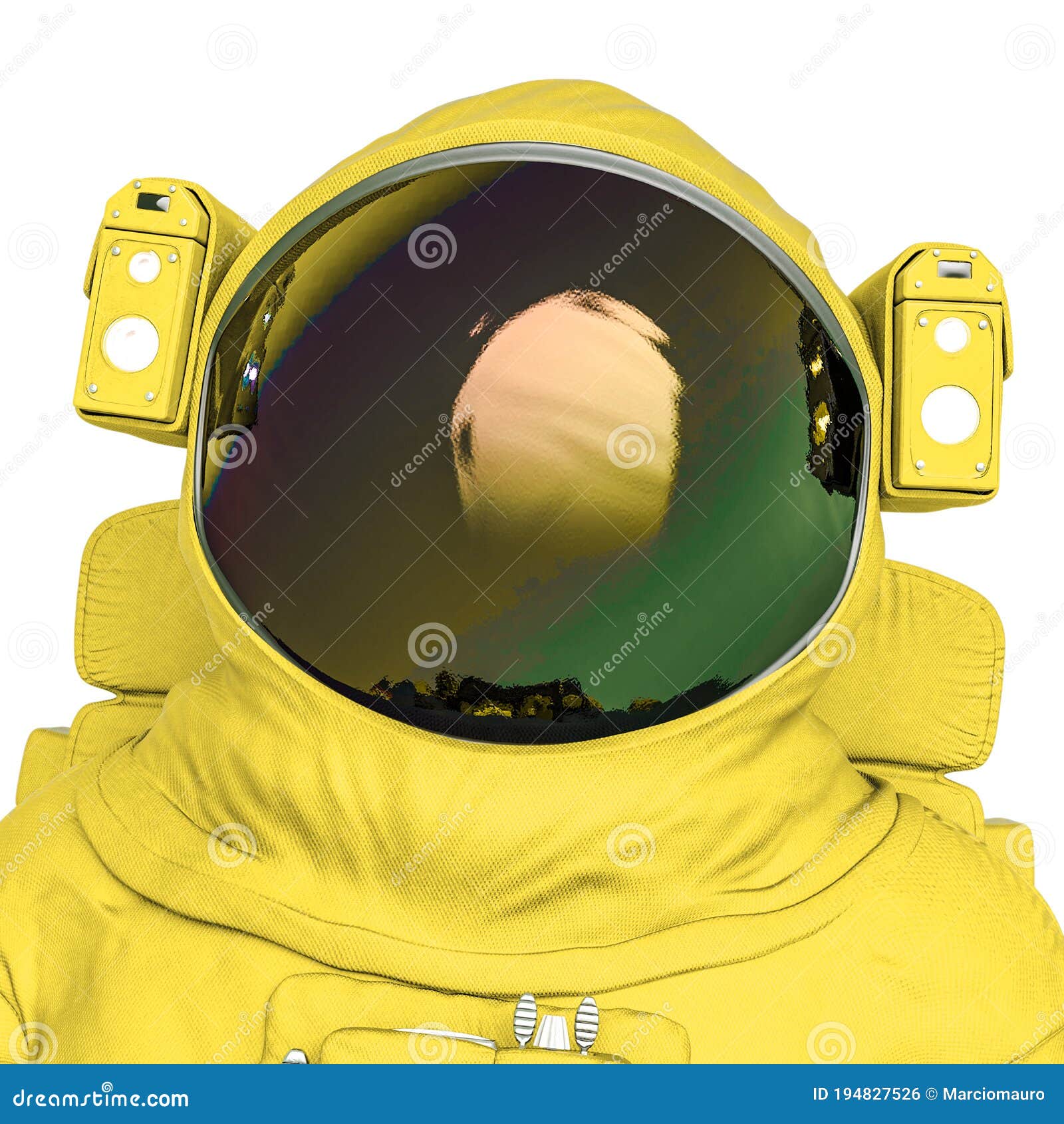 Astronaut profile image stock illustration. Illustration of exploration ...