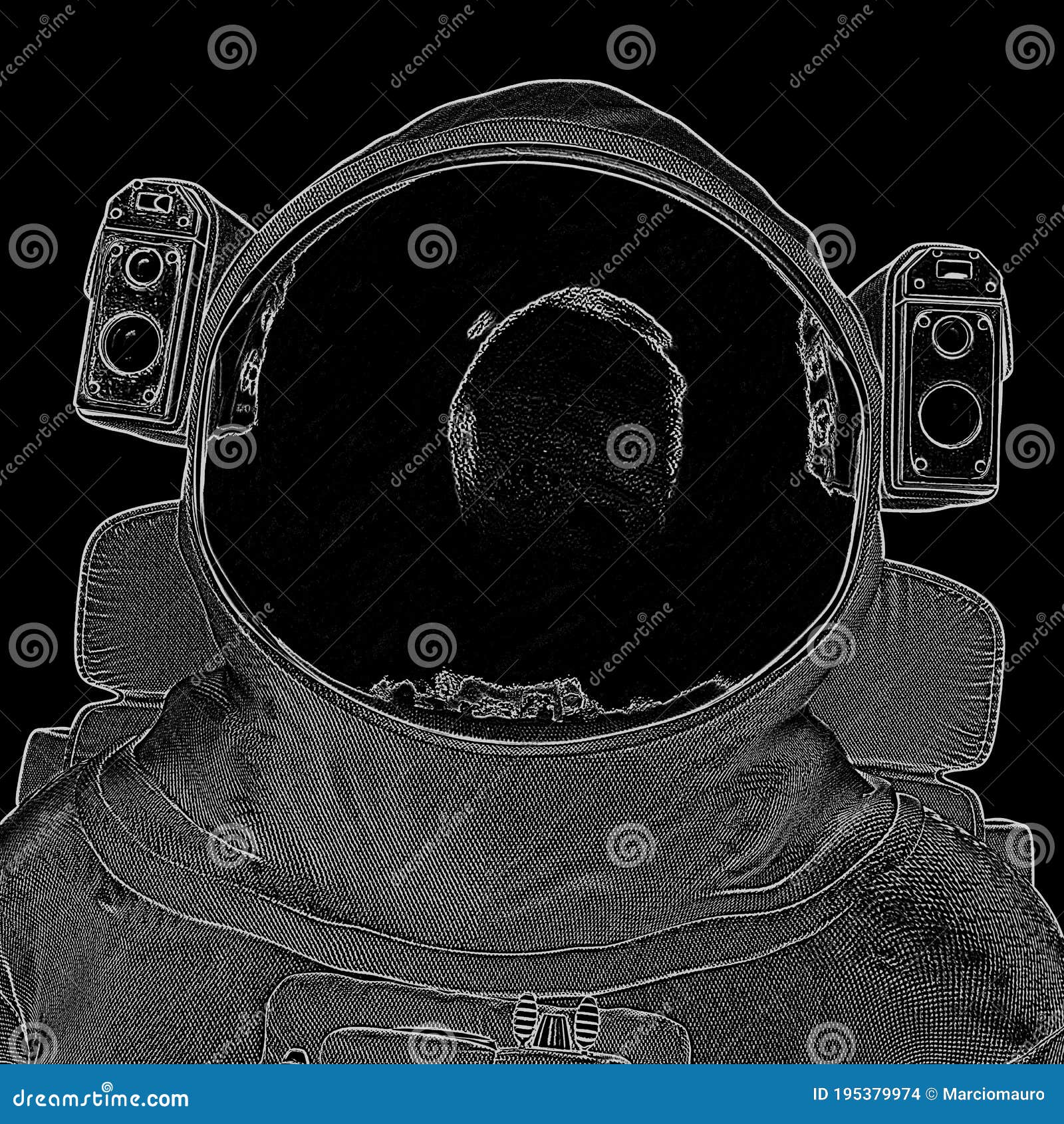 Astronaut Profile Stock Illustrations – 188 Astronaut Profile Stock ...
